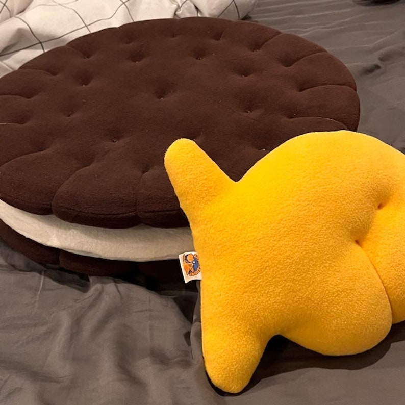 Oreo Cookie Pillow, Soft Fleece Biscuit Cushion, Kids Room Decor - Etsy