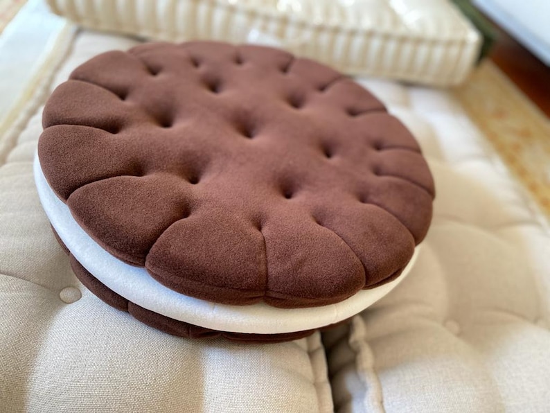 Oreo Cookie Pillow, Soft Fleece Biscuit Cushion, Kids Room Decor - Etsy