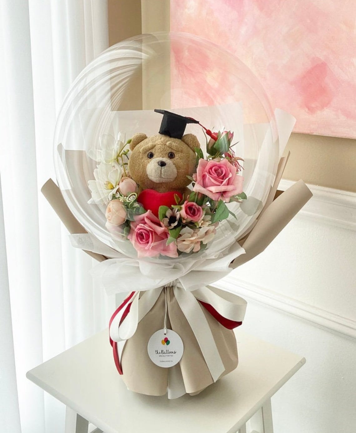 Graduation balloon Graduation flower balloon bouquet | Etsy