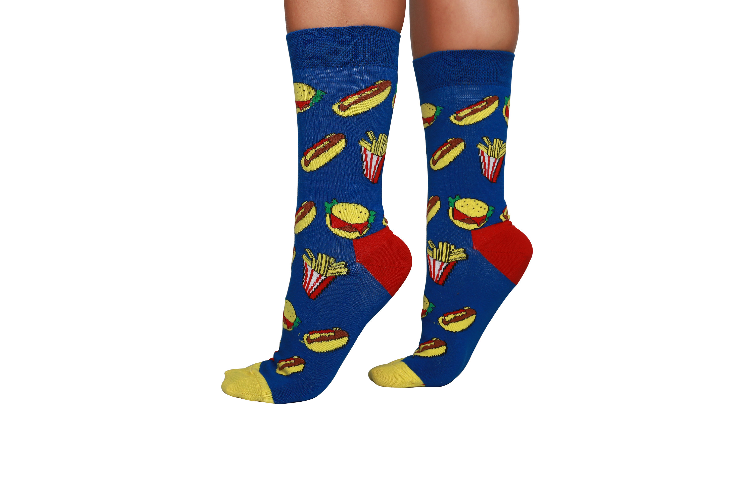 Hamburger Chip Socks Food Lover Hotdog Socks Colorful - Etsy 日本
