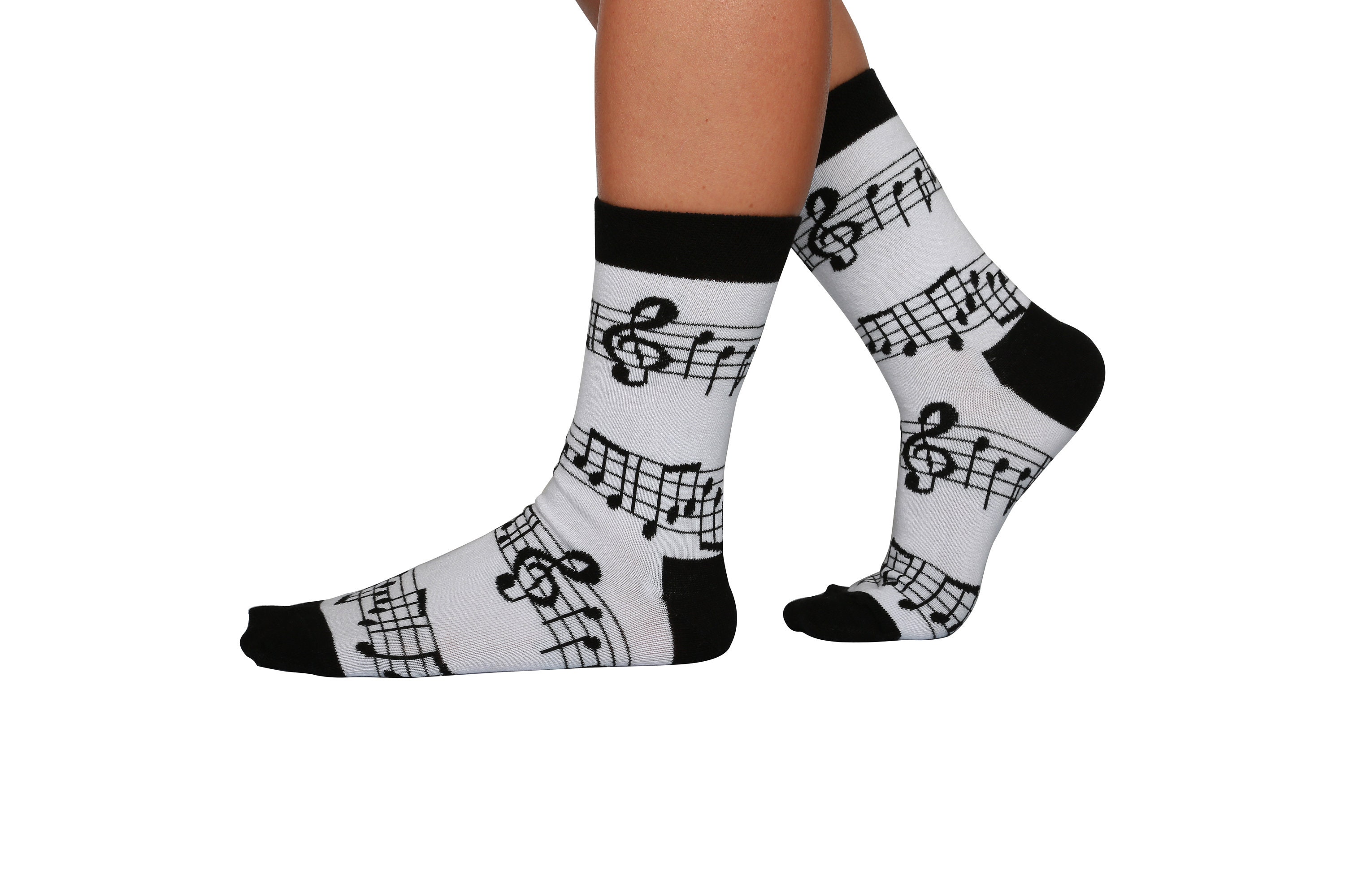 Music Treble Clef Socks | Music Lover | Unisex | Casual Socks | Crazy ...