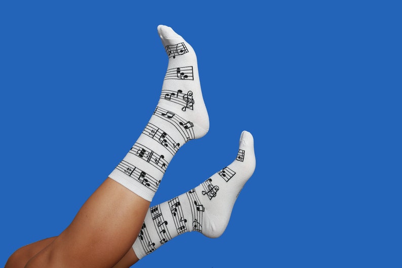 Music Treble Clef Socks | Music Lover | Unisex | Casual Socks | Crazy ...