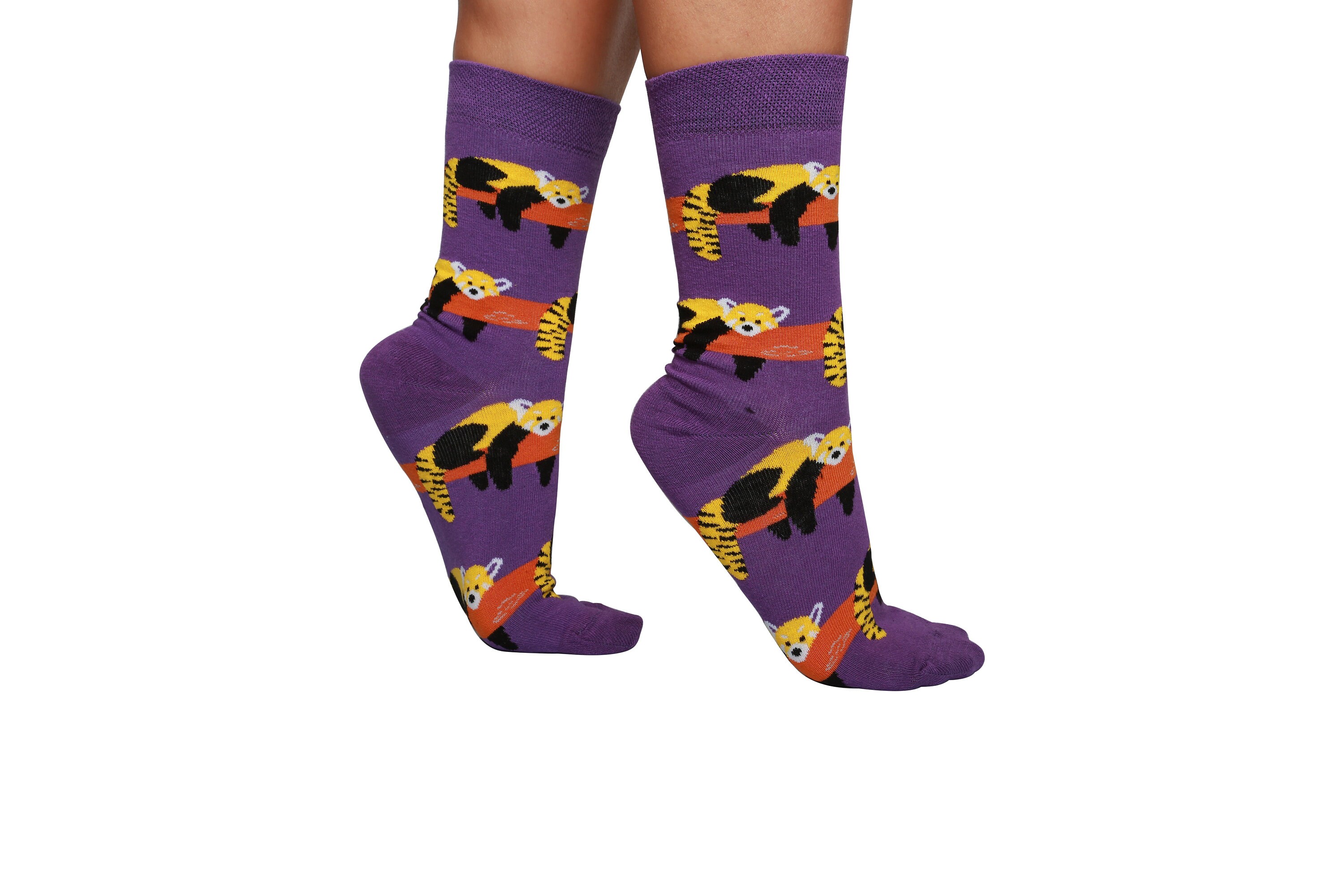 Fox Socks | Animal Lover | Purple Unisex Socks | Cute Socks | Gift ...