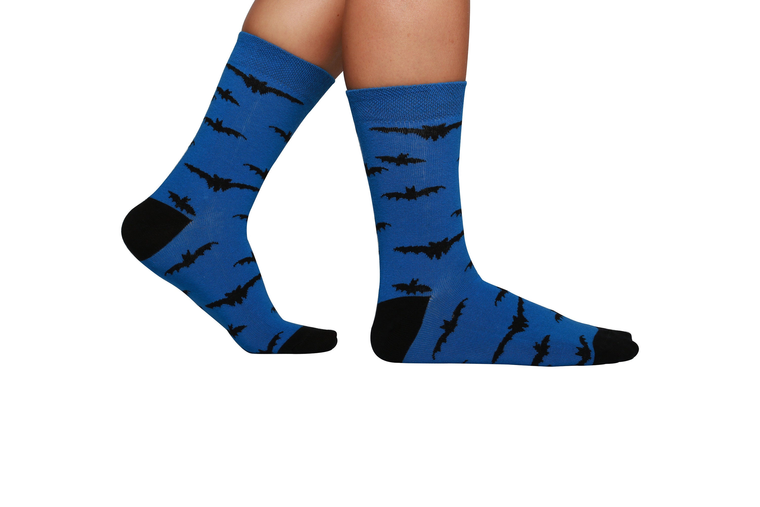 Blue Bat Socks Bat Gift Animal Socks Casual Funny Socks Crazy Socks ...