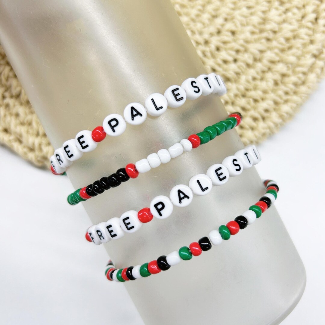 Free Palestine Bracelet Set, Activism & Solidarity Bracelet, Palestine ...