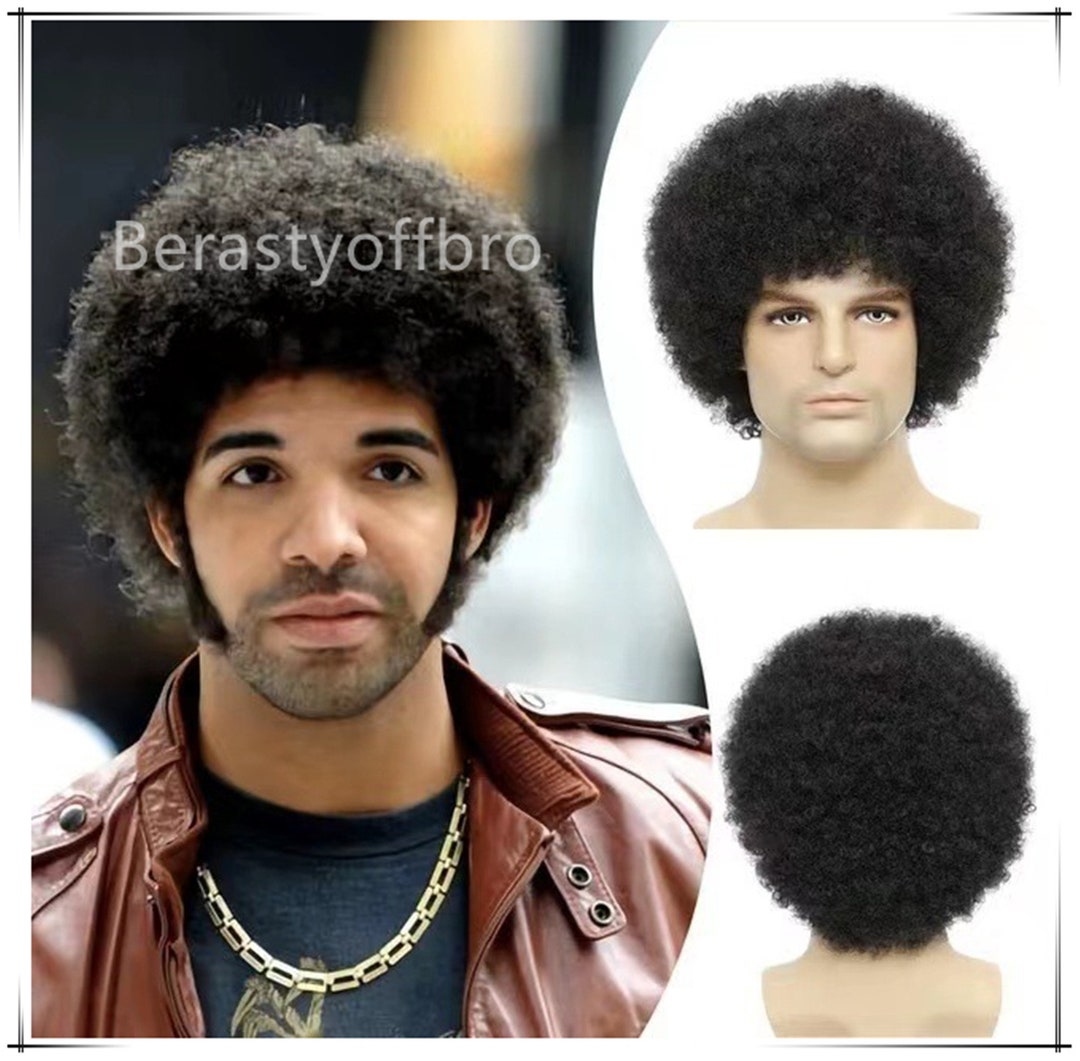 Fluffy Afro Synthetic Wig for Men and Women,african Curly Short Wig ...