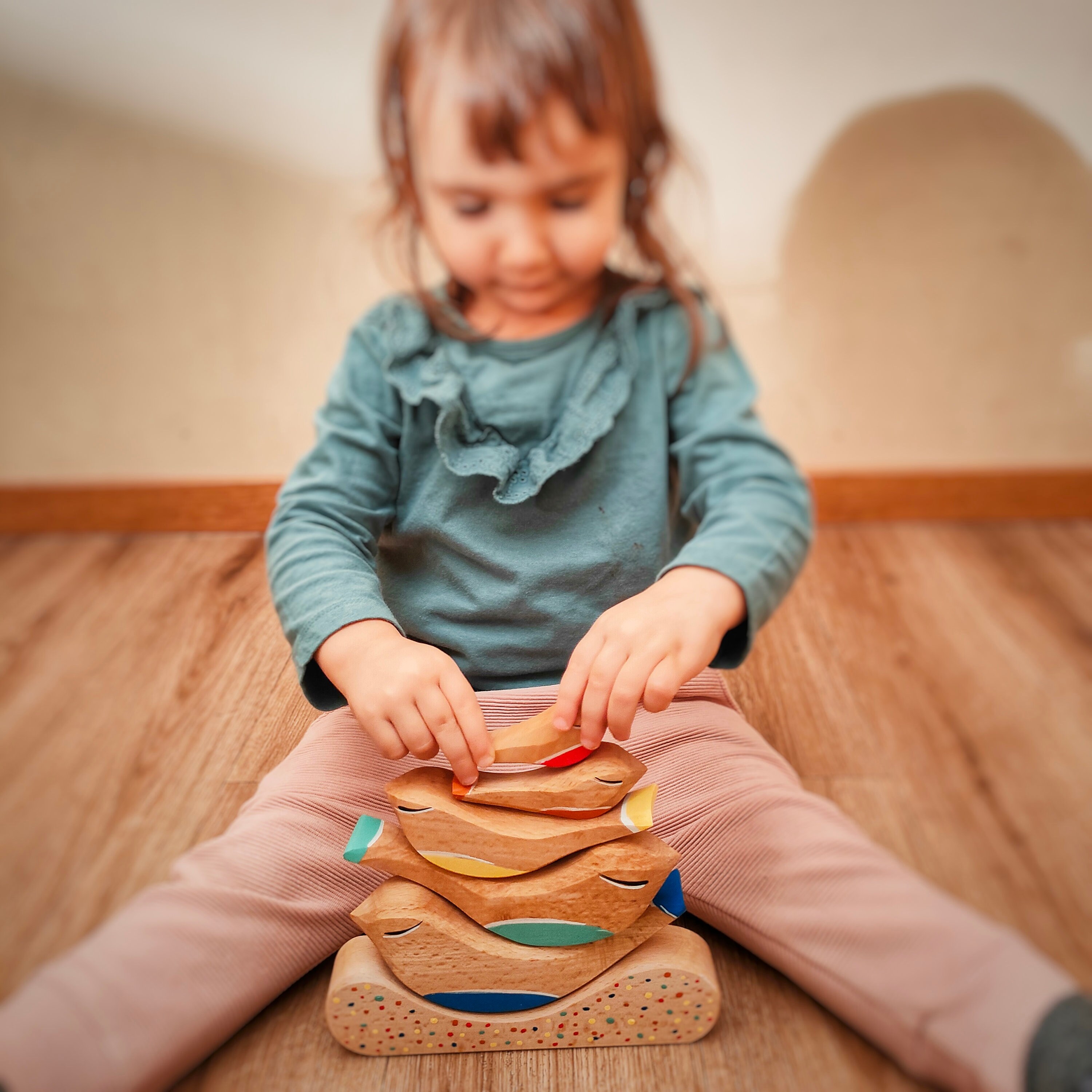 Bird Family Stacker Wooden Toy Montessori Wood Stacker Bird - Etsy