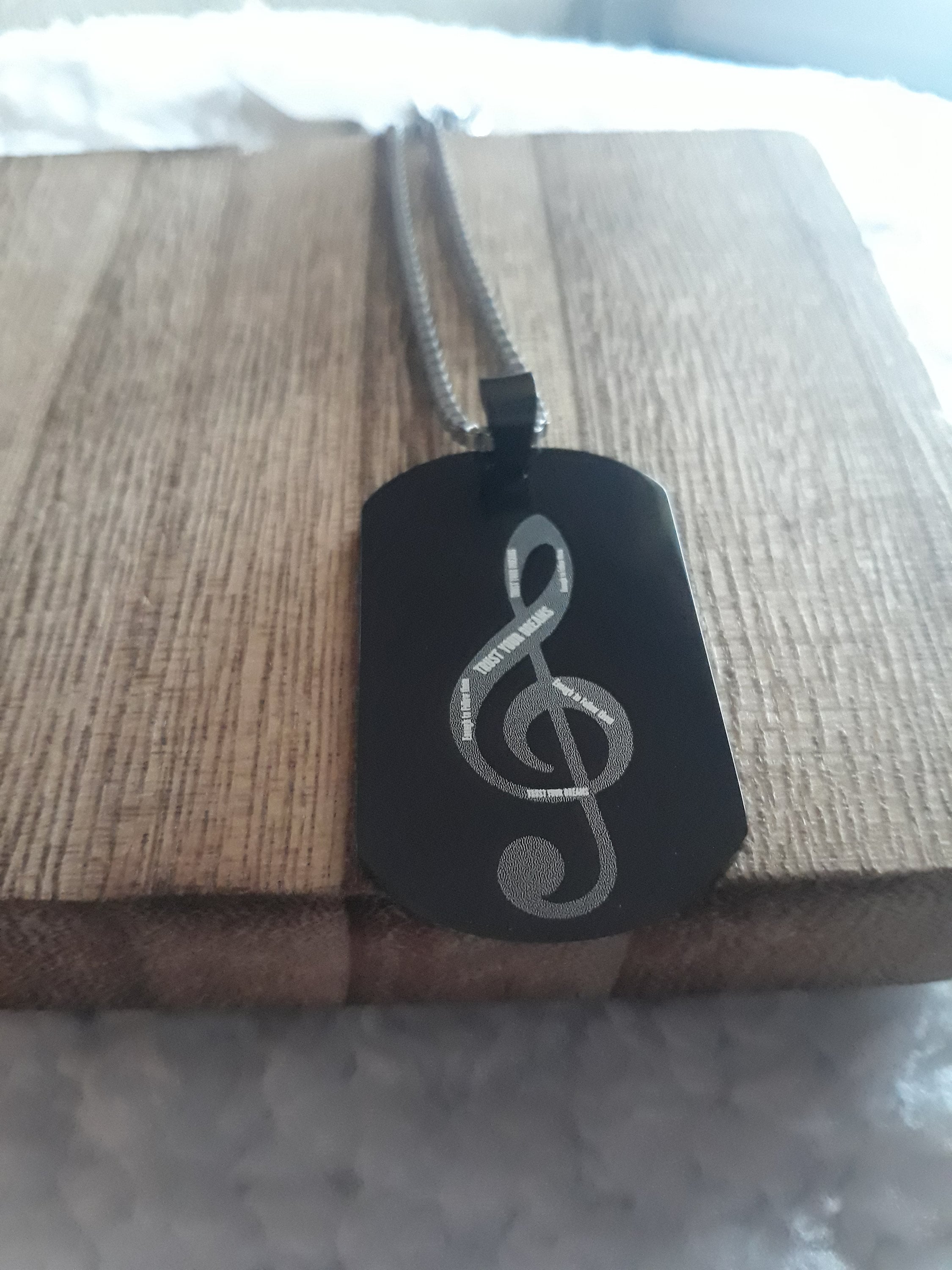 Music Note Gift for Her, Music Note Necklace, Music Note Gift for Him ...