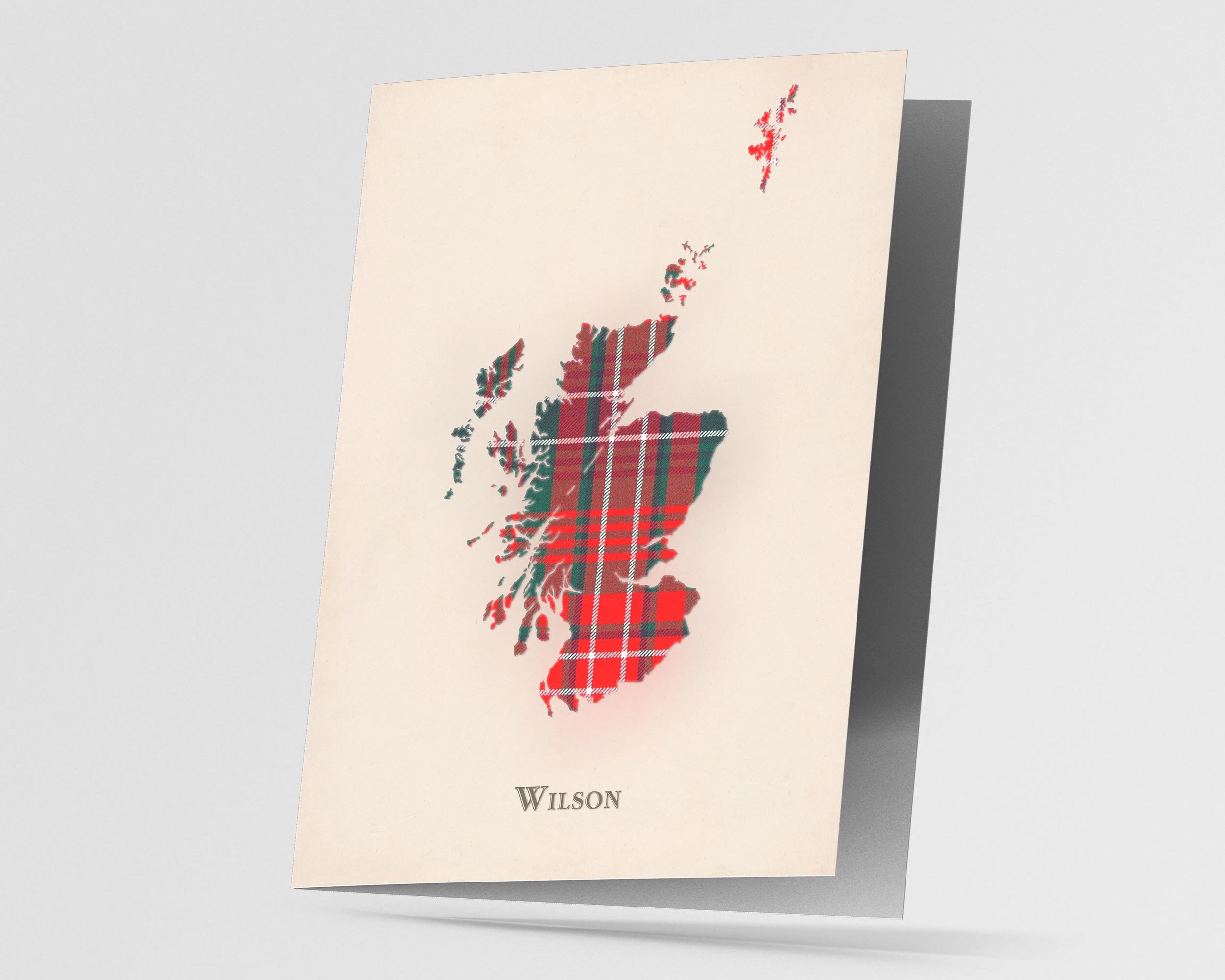 Clan Wilson Scottish Tartan Map | Wilson of Scotland Family Wall Decor ...