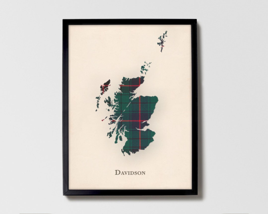 Clan Davidson Clan Scottish Tartan Map | Davidson Clan of Scotland ...