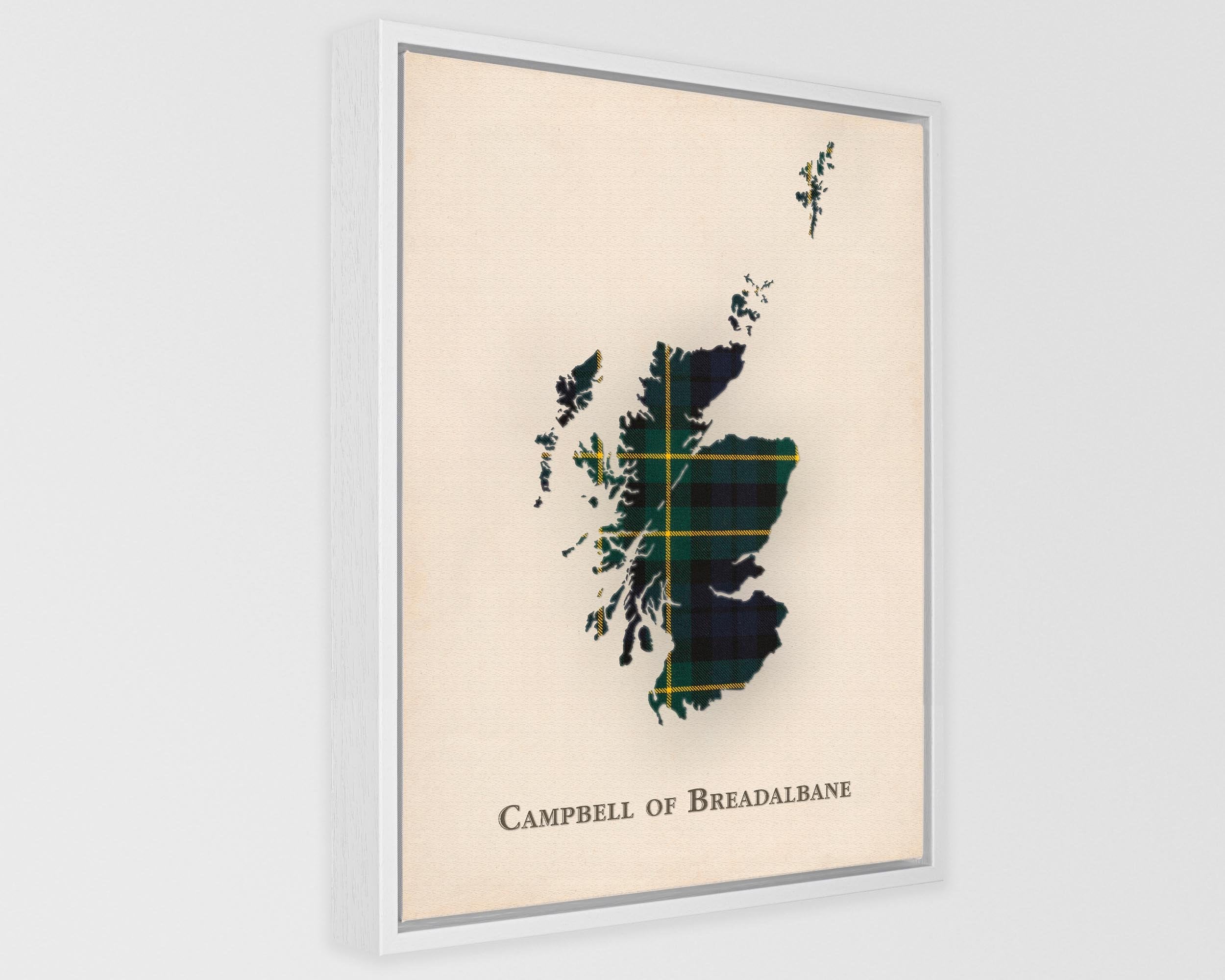 Clan Campbell of Breadalbane Scottish Tartan Map | Campbell of ...