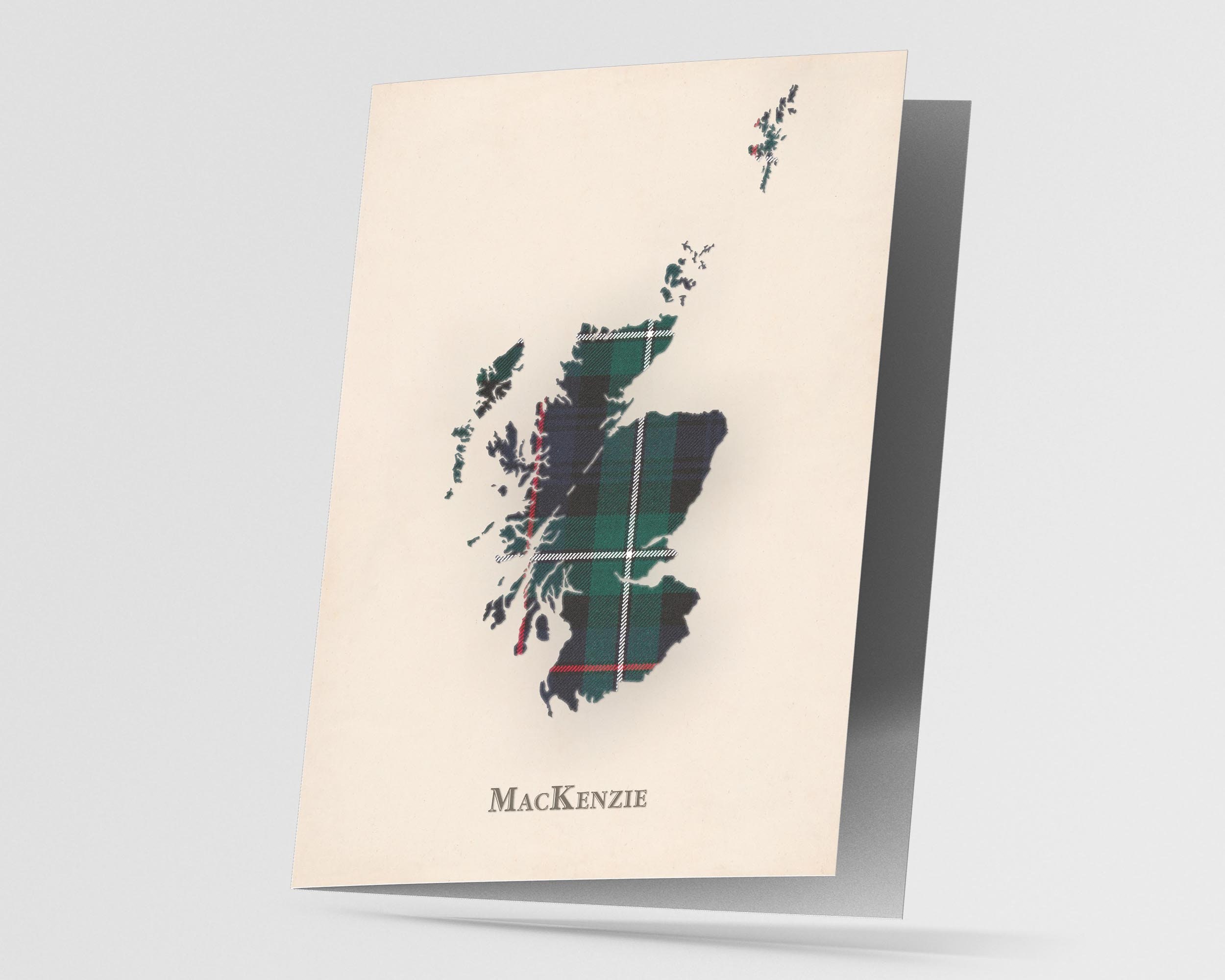 Clan Mackenzie Scottish Tartan Map | Mackenzie of Scotland Family Wall ...