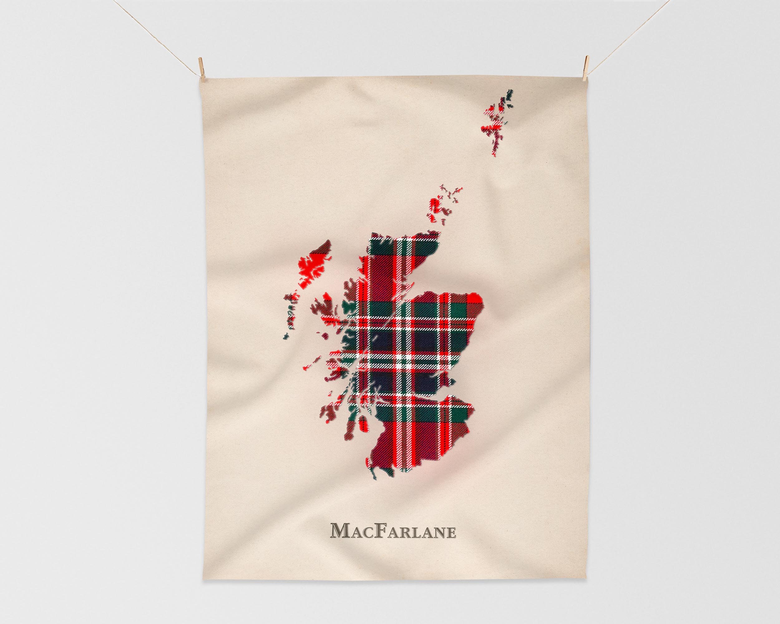 Clan Macfarlane Clan Scottish Tartan Map | Macfarlane Clan of Scotland ...