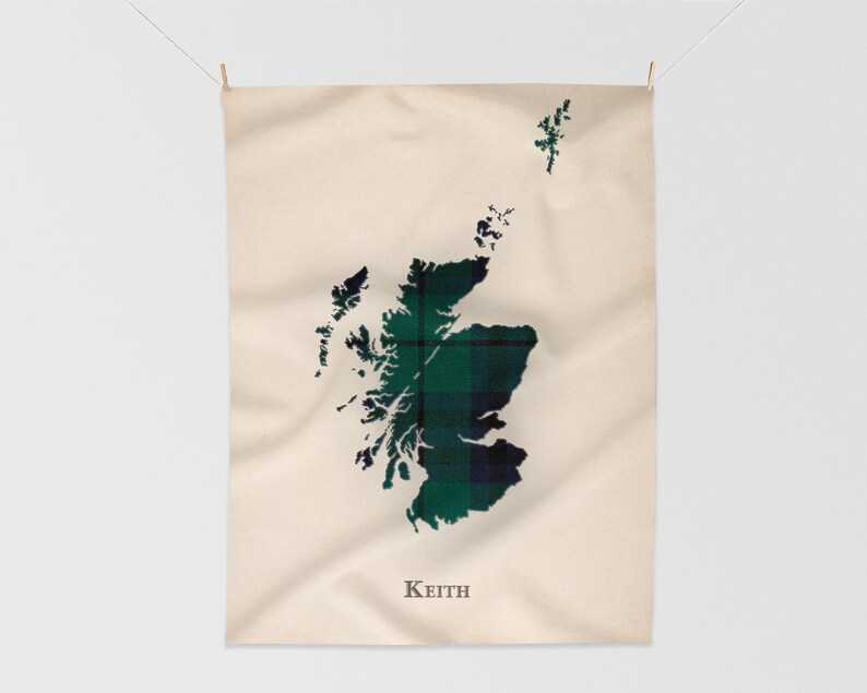 Clan Keith Scottish Tartan Map Keith Wall Decor Ready to - Etsy