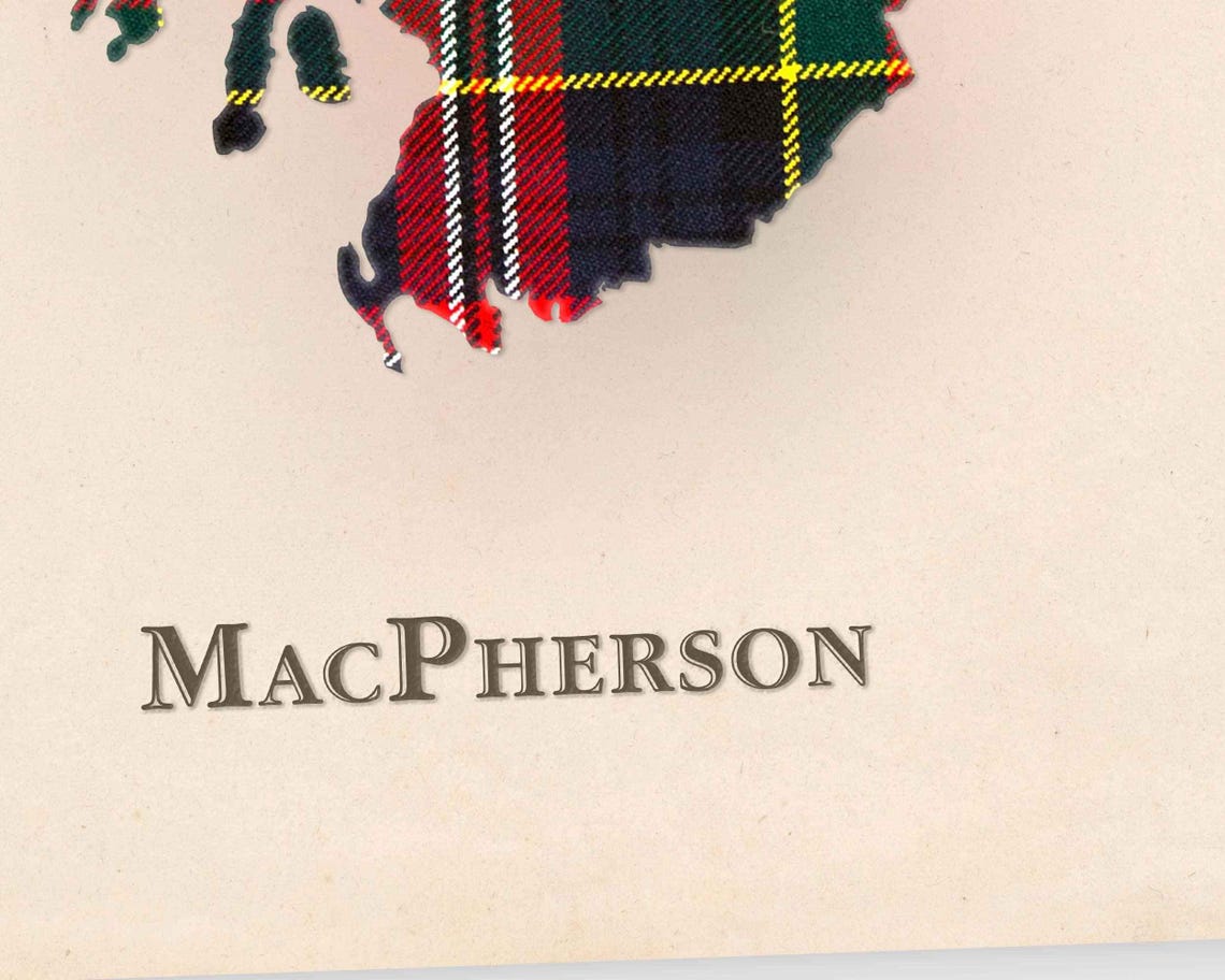 Clan Macpherson Clan Scottish Tartan Map | Macpherson Clan of Scotland ...