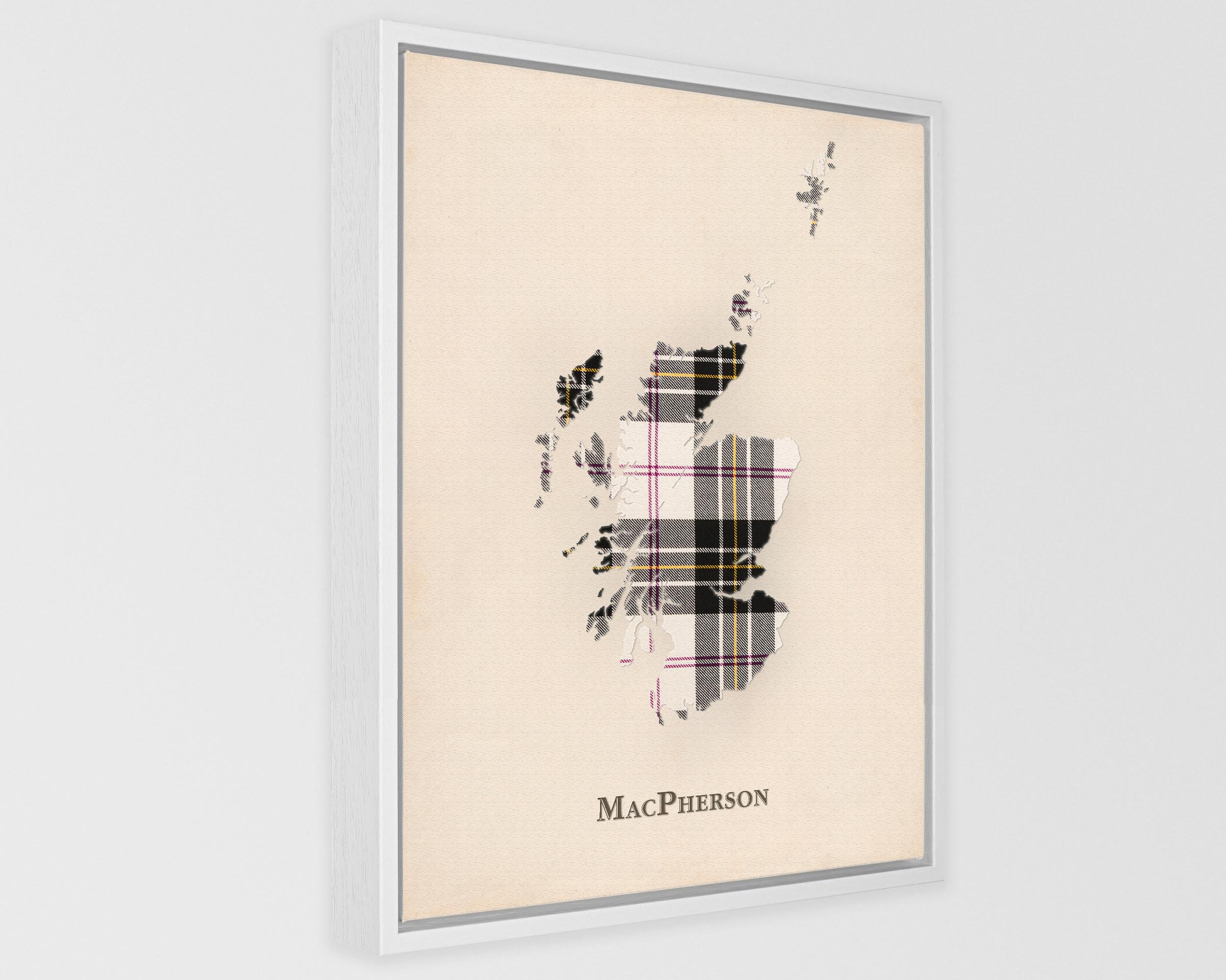 Clan Macpherson Scottish Tartan Map | Macpherson of Scotland Family ...