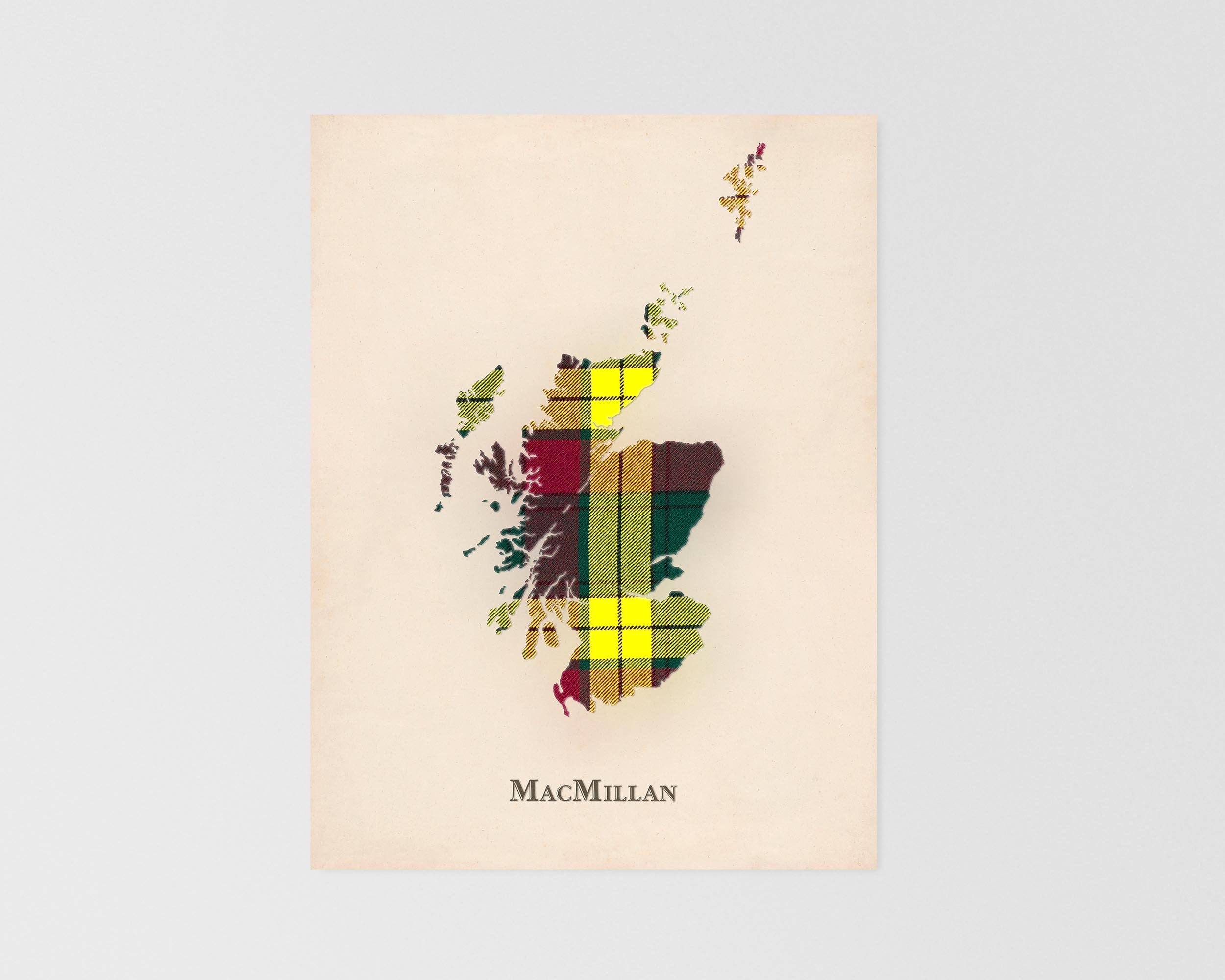Clan Macmillan Old Scottish Tartan Map | Macmillan Old of Scotland ...