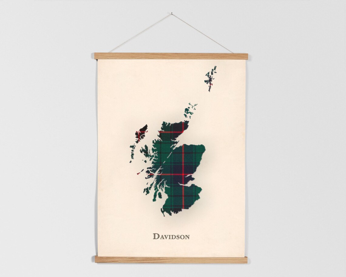 Clan Davidson Clan Scottish Tartan Map | Davidson Clan of Scotland ...