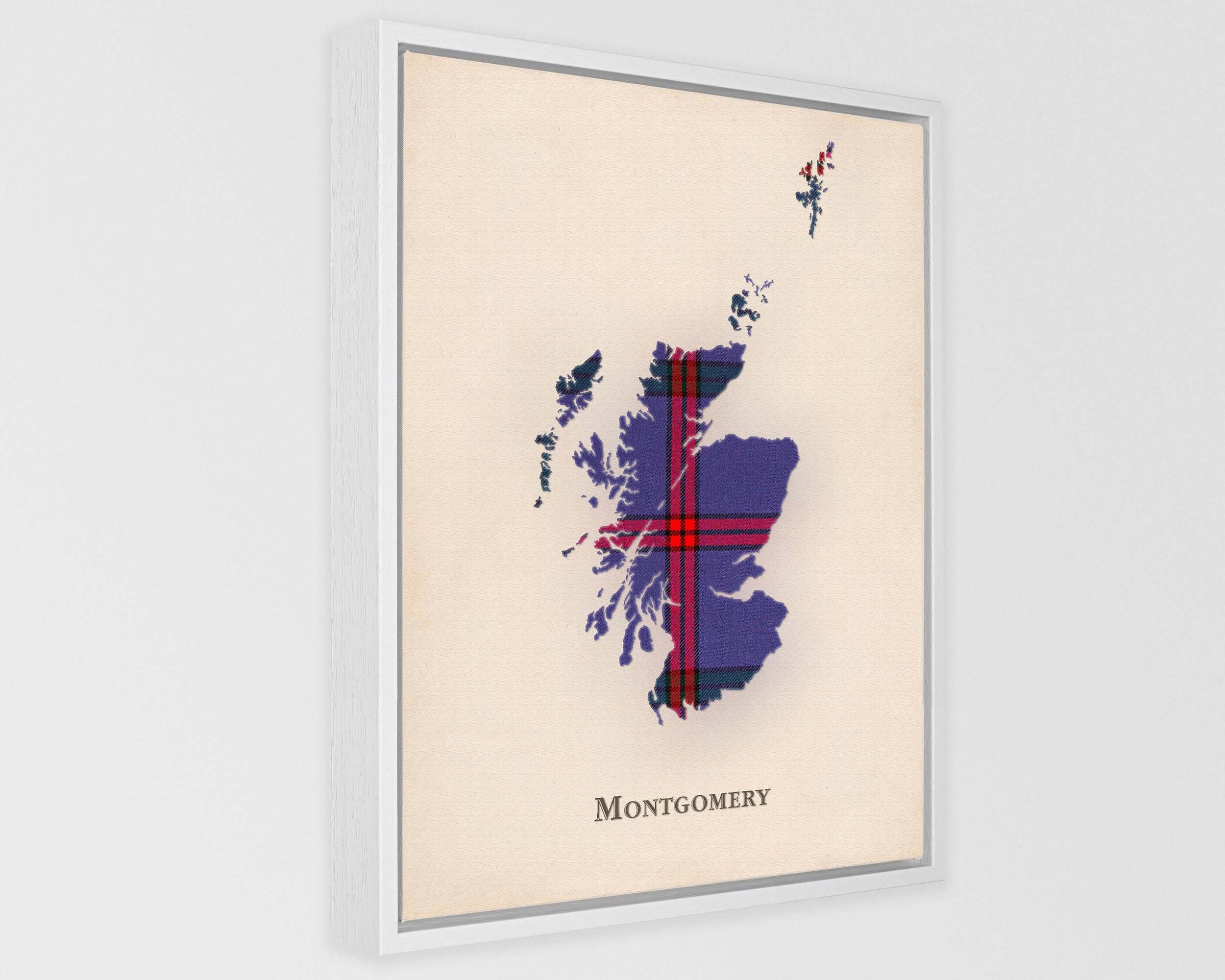 Clan Montgomery Scottish Tartan Map | Montgomery of Scotland Family ...