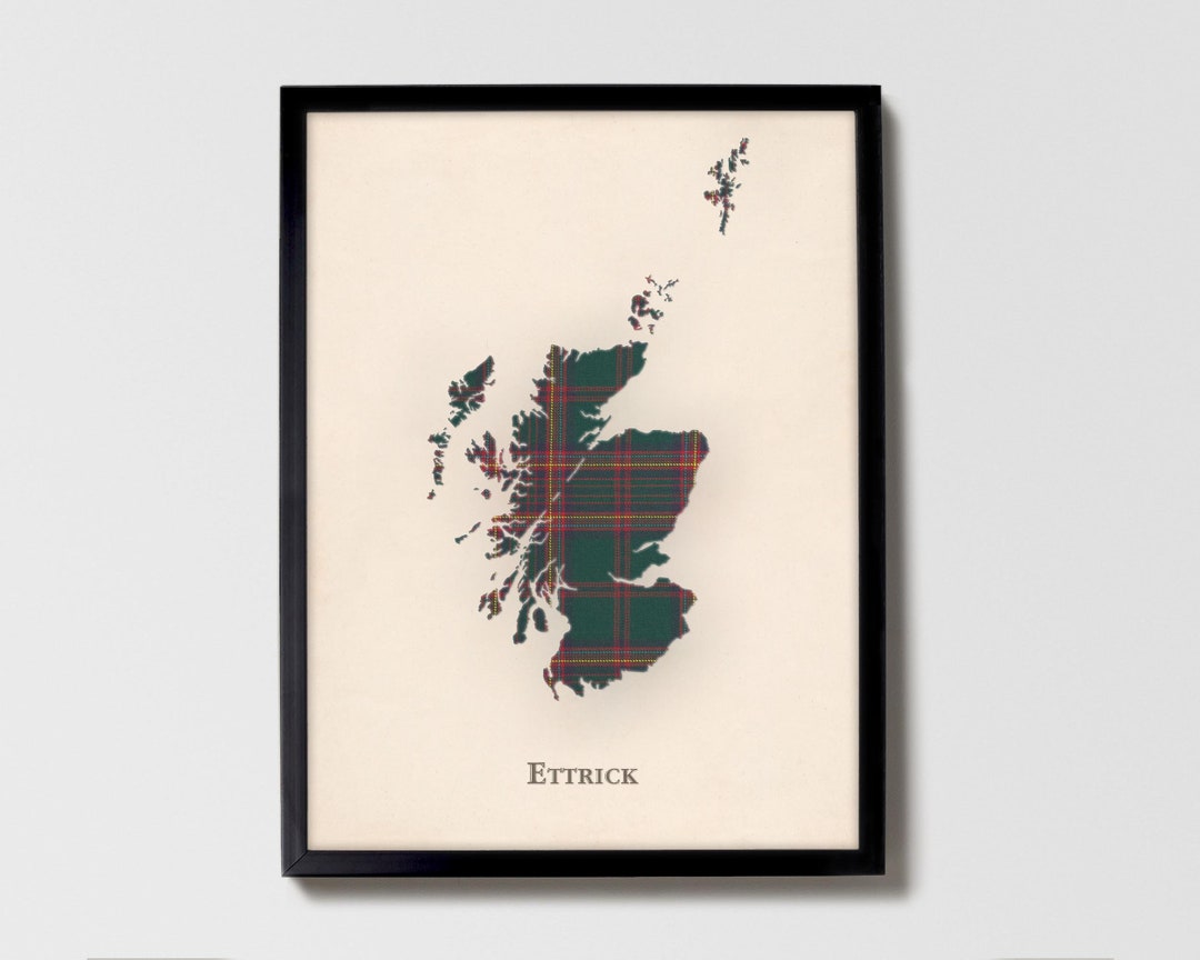 Clan Ettrick Forest Scottish Tartan Map | Ettrick Forest of Scotland ...