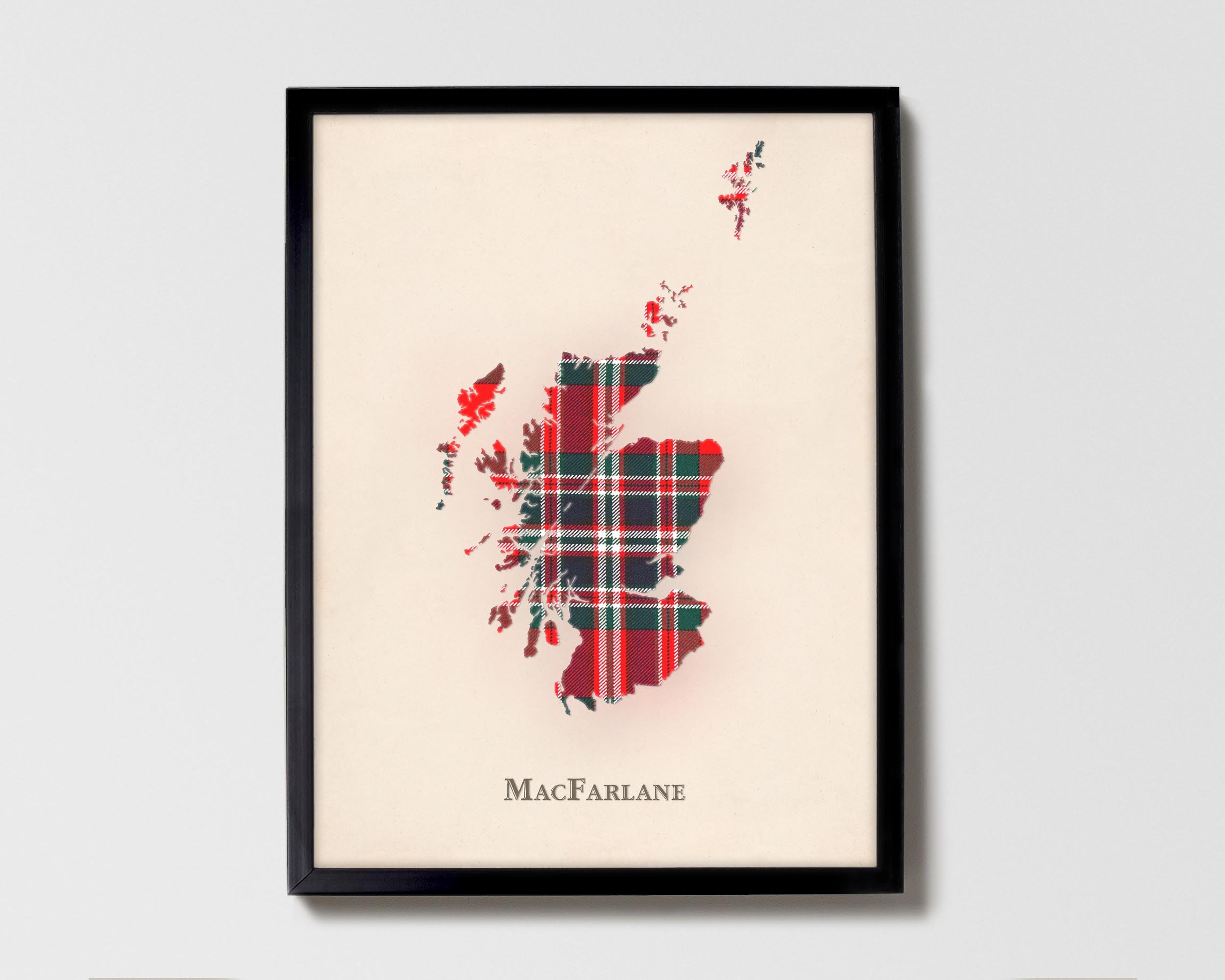 Clan Macfarlane Clan Scottish Tartan Map | Macfarlane Clan of Scotland ...