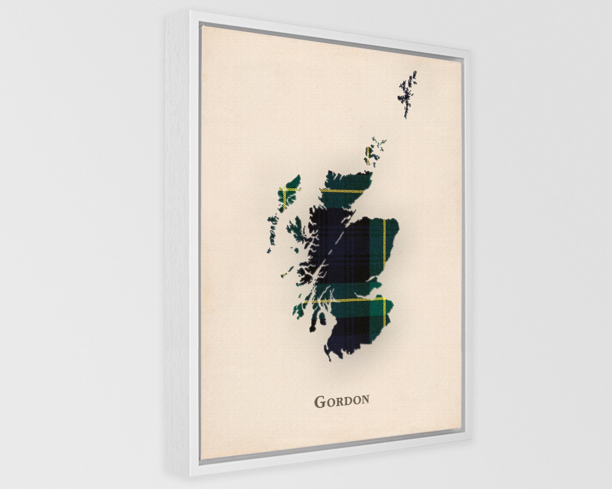 Clan Gordon Clan Scottish Tartan Map | Gordon Clan of Scotland Family ...