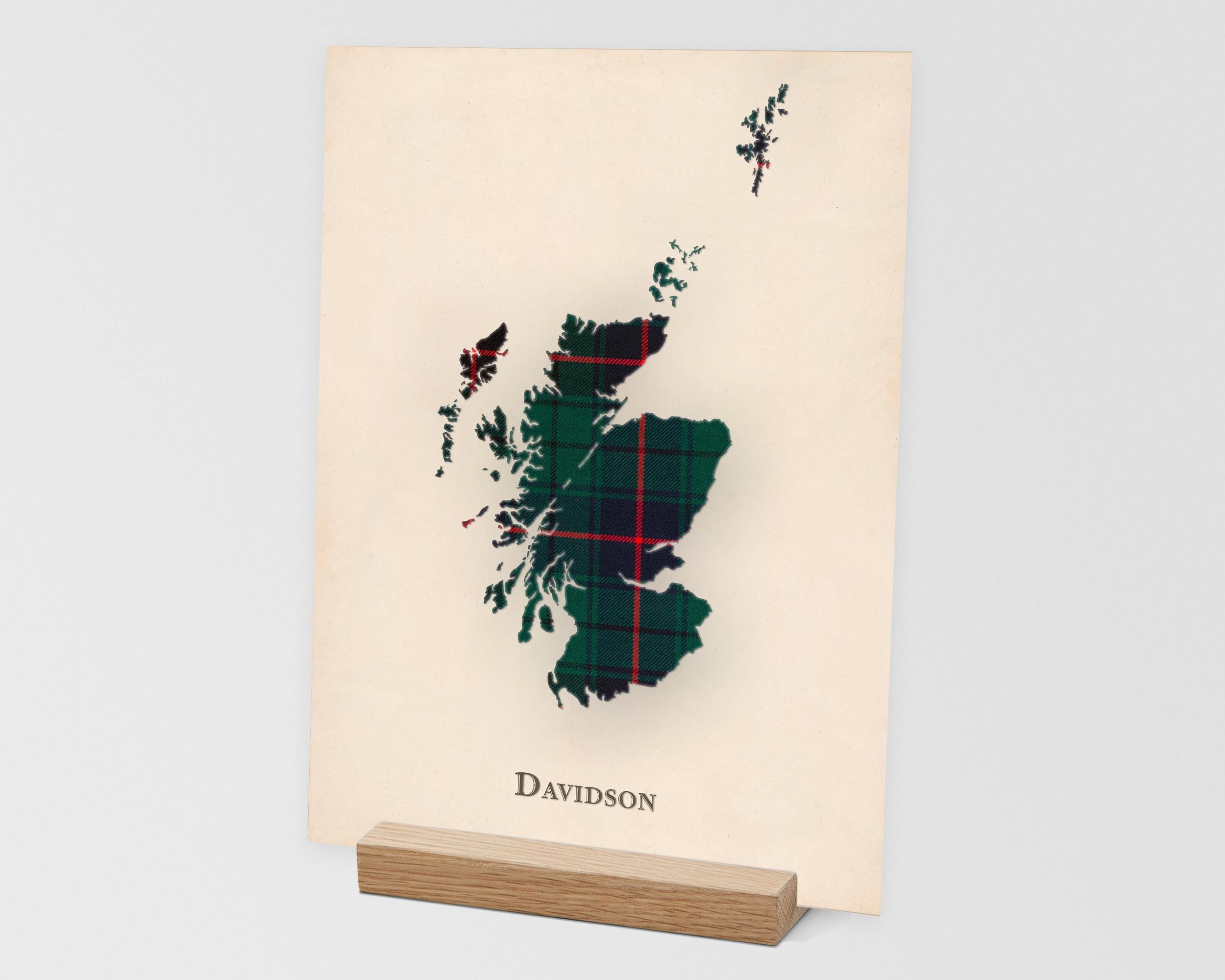 Clan Davidson Clan Scottish Tartan Map | Davidson Clan of Scotland ...