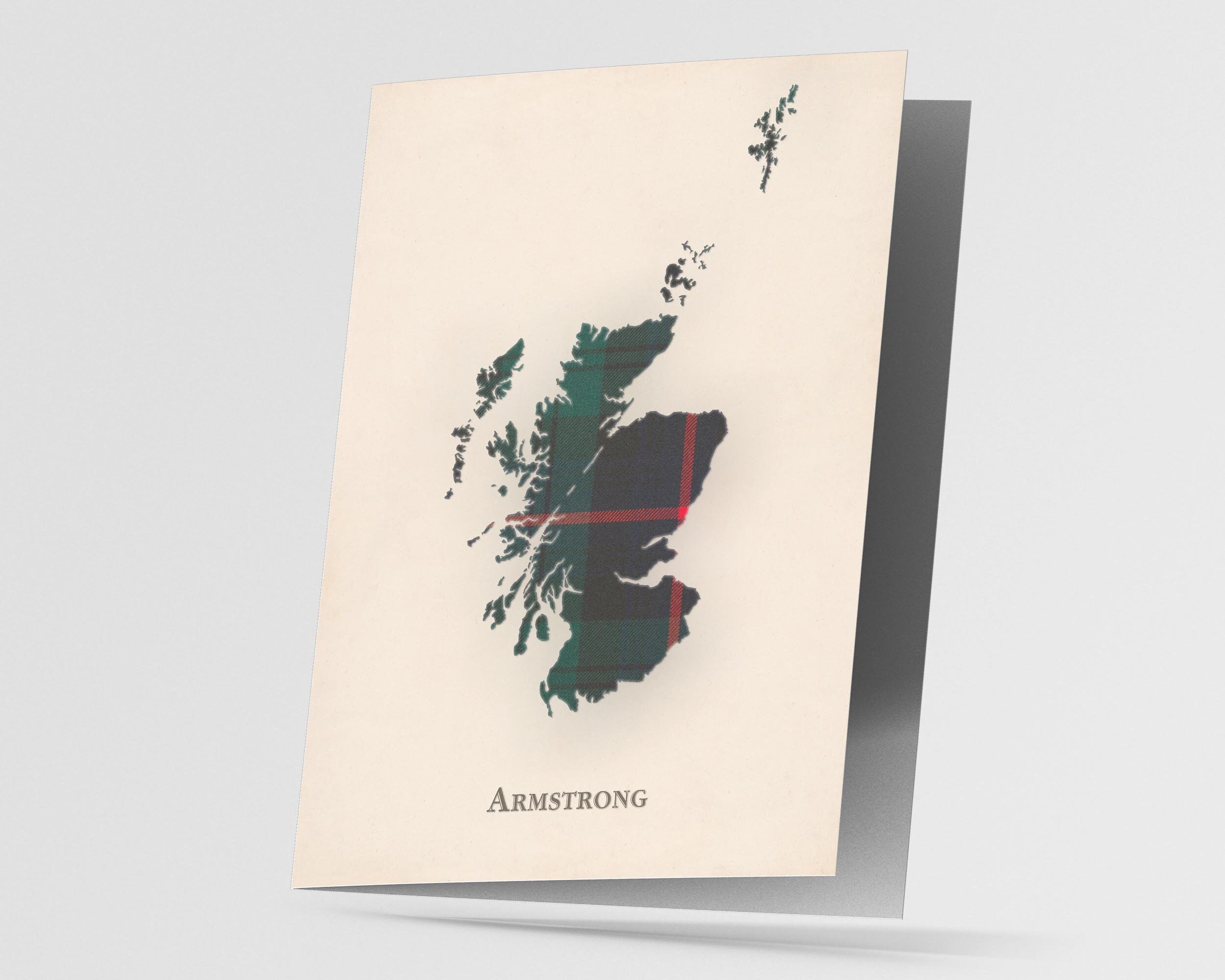 Clan Armstrong Scottish Tartan Map | Armstrong of Scotland Family Wall ...