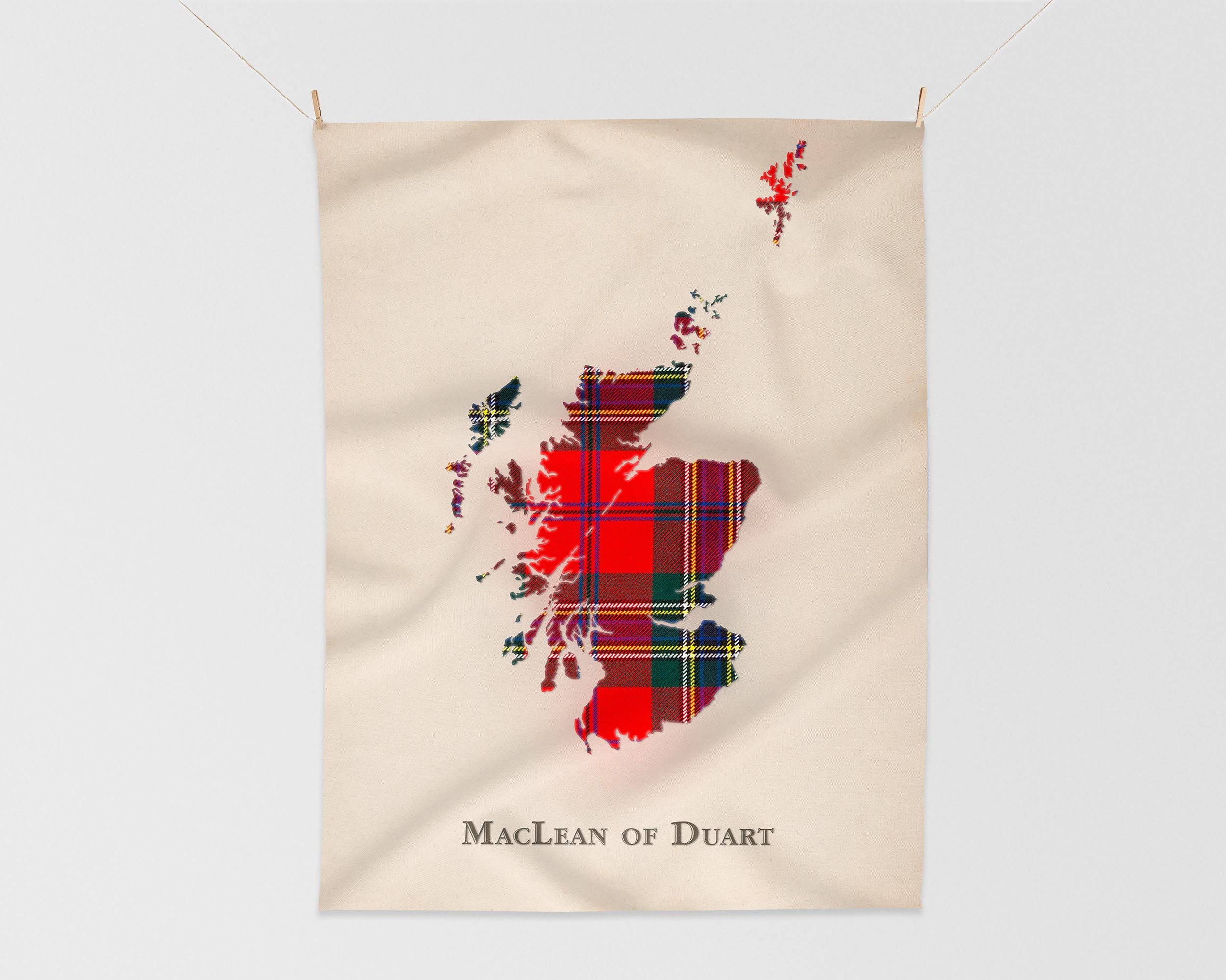 Clan Maclean of Duart Scottish Tartan Map | Maclean of Duart of ...