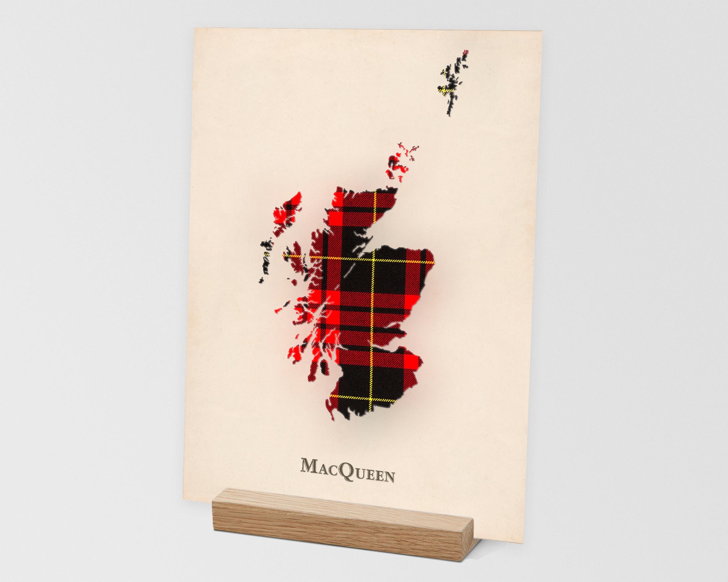 Clan Macqueen Scottish Tartan Map | Macqueen of Scotland Family Wall ...