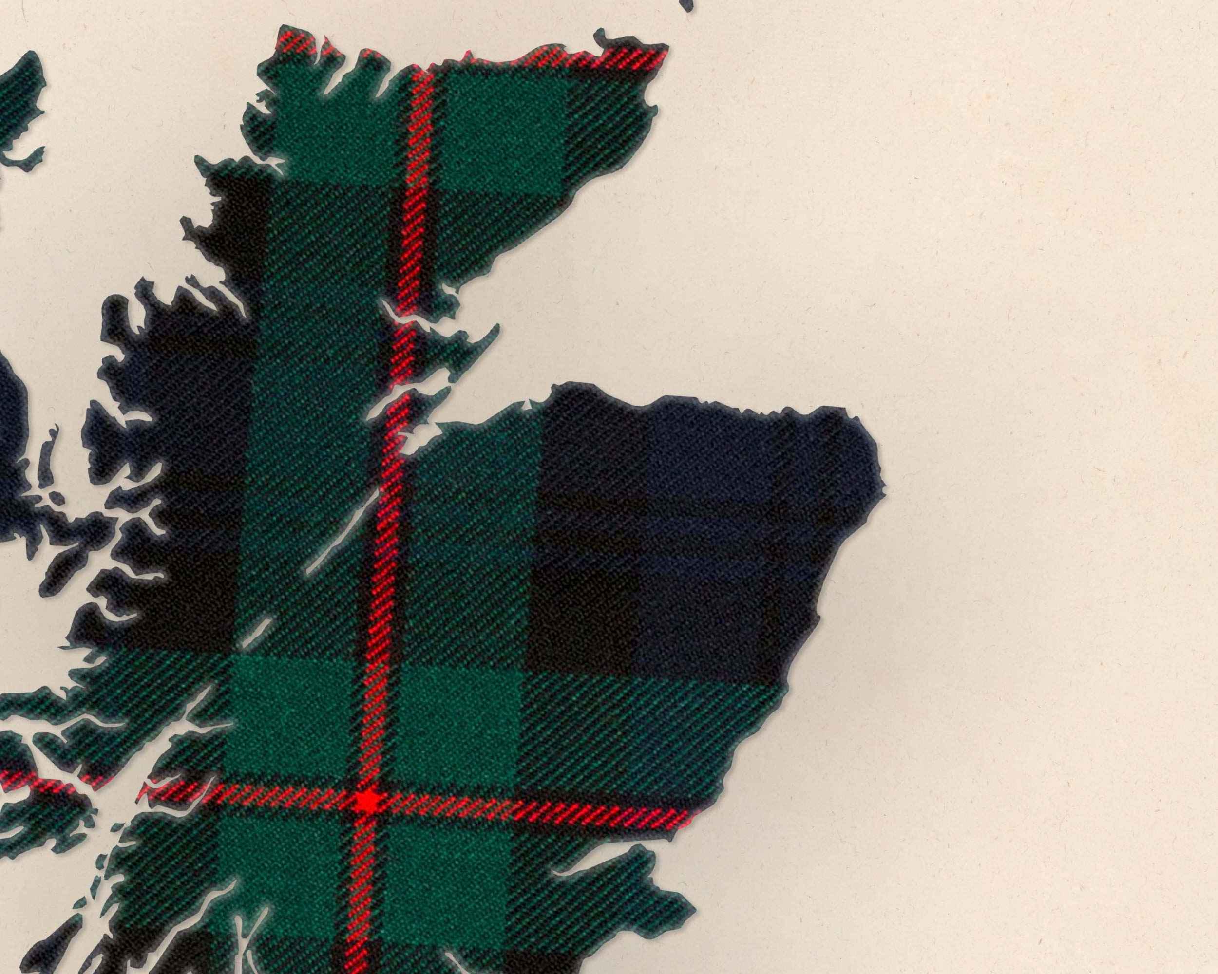 Clan Mackinlay Scottish Tartan Map | Mackinlay of Scotland Family Wall ...