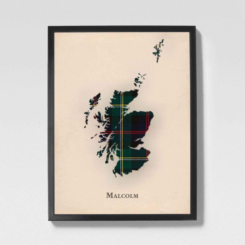Malcolm Scottish Crest - Etsy UK