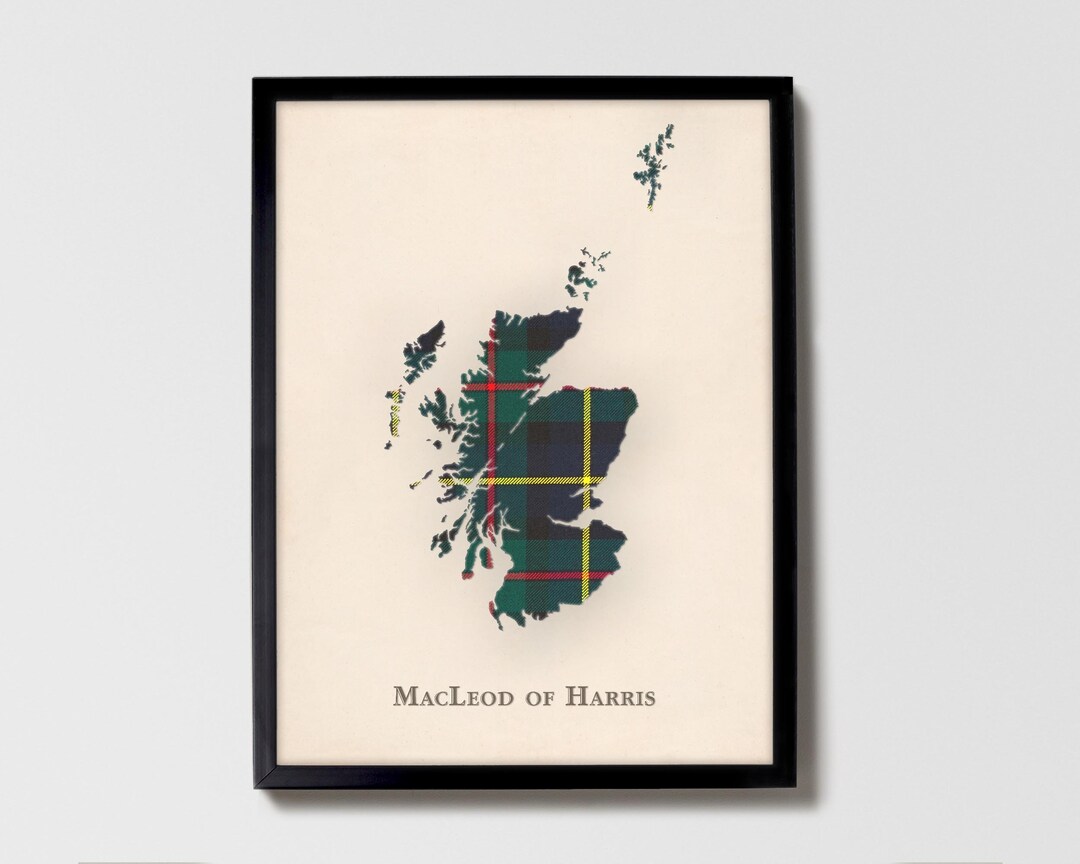 Clan Macleod of Harris Scottish Tartan Map | Macleod of Harris of ...