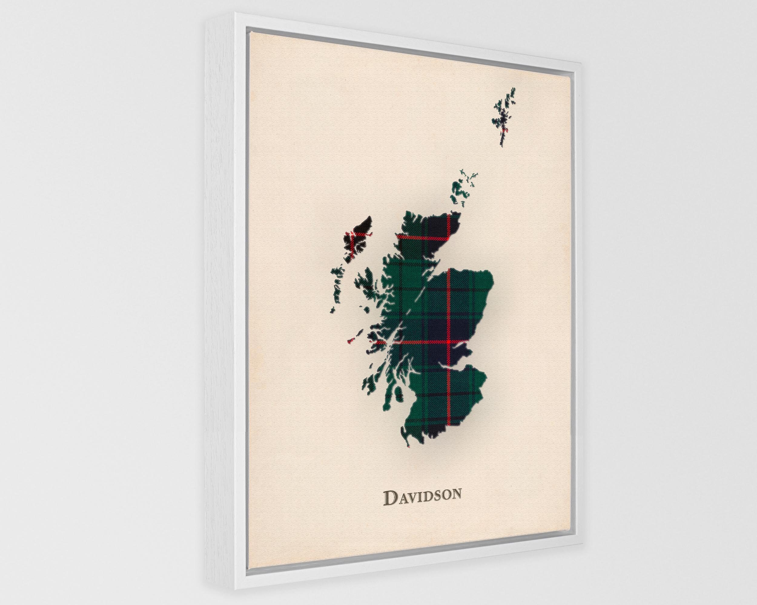 Clan Davidson Clan Scottish Tartan Map | Davidson Clan of Scotland ...