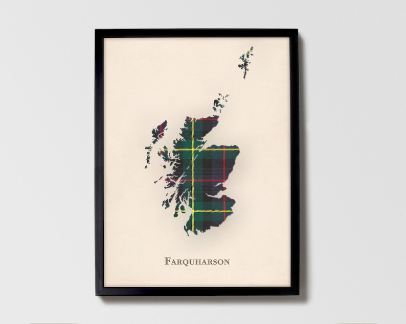 Clan Farquharson Scottish Tartan Map | Farquharson of Scotland Family ...