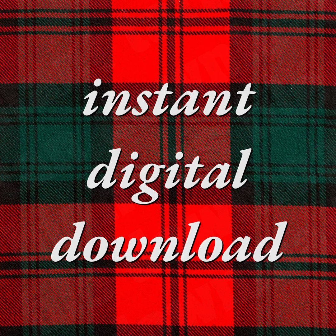 Kerr Tartan Download | Scottish Clan Kerr Pattern Downloadable File - Etsy