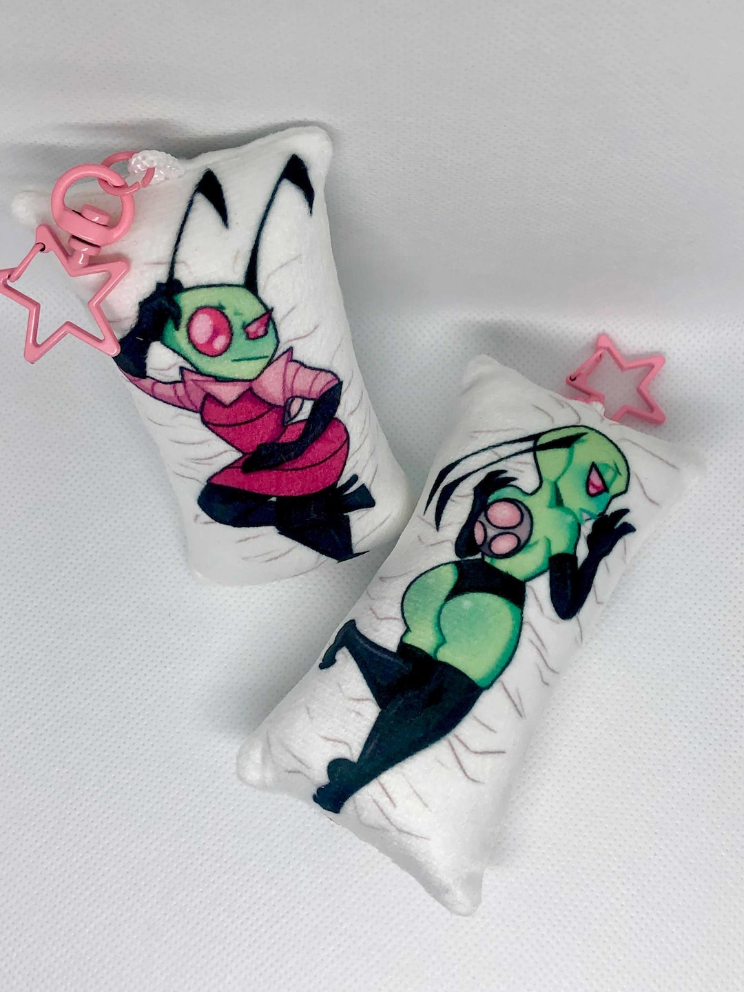 Zim Double Sided Mini Body Pillow Dakimakura Keychain - Etsy