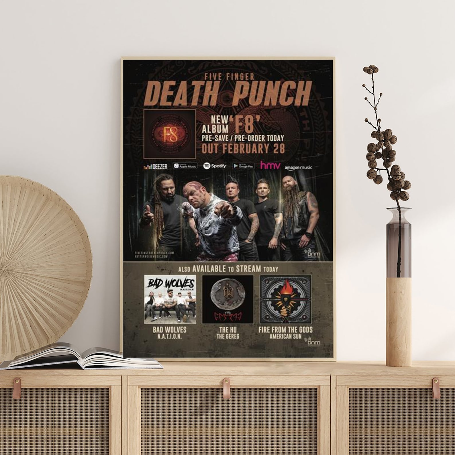 Five Finger Death Punch Poster Poster Print Poster Frames | Etsy