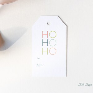 Ho Ho Ho Gift Tags – Set of 8 Gift Tags – Christmas Gift Tags – Holiday ...