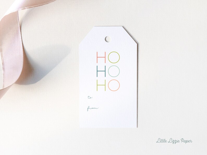 Ho Ho Ho Gift Tags – Set of 8 Gift Tags – Christmas Gift Tags – Holiday ...