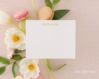 Hello Friend Flat Note Card – Friendship Card – Flat 4.25 X 5.5 Note ...