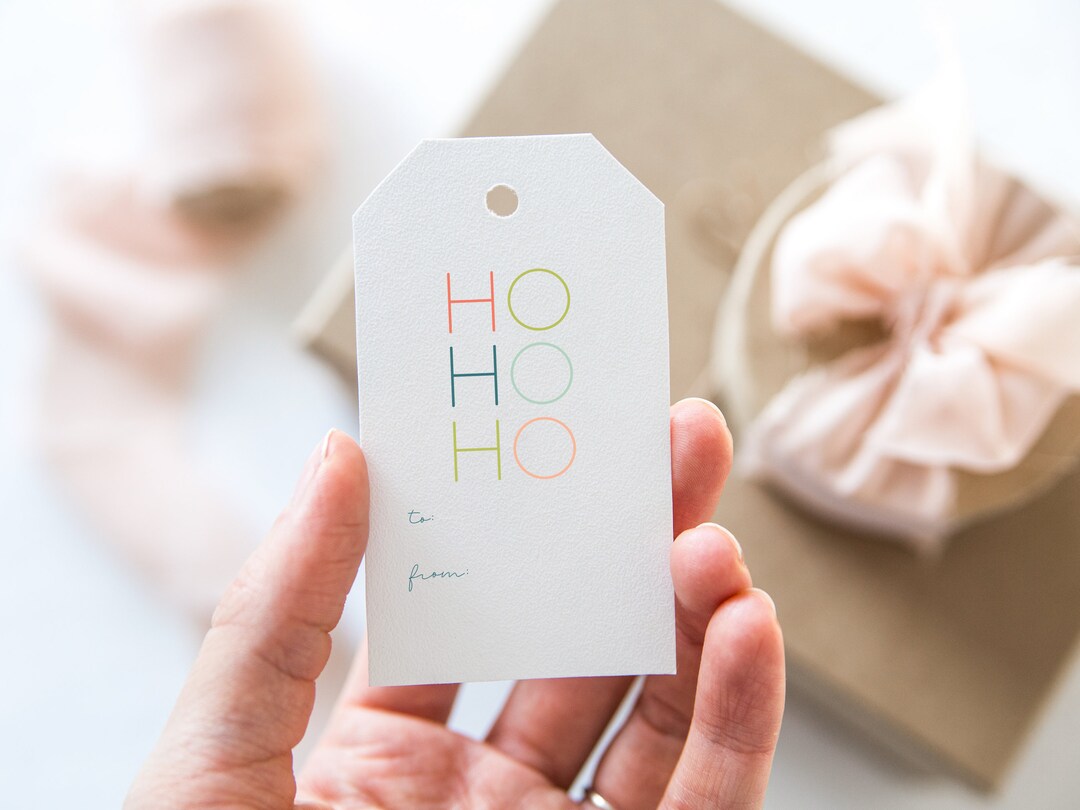Ho Ho Ho Gift Tags – Set of 8 Gift Tags – Christmas Gift Tags – Holiday ...