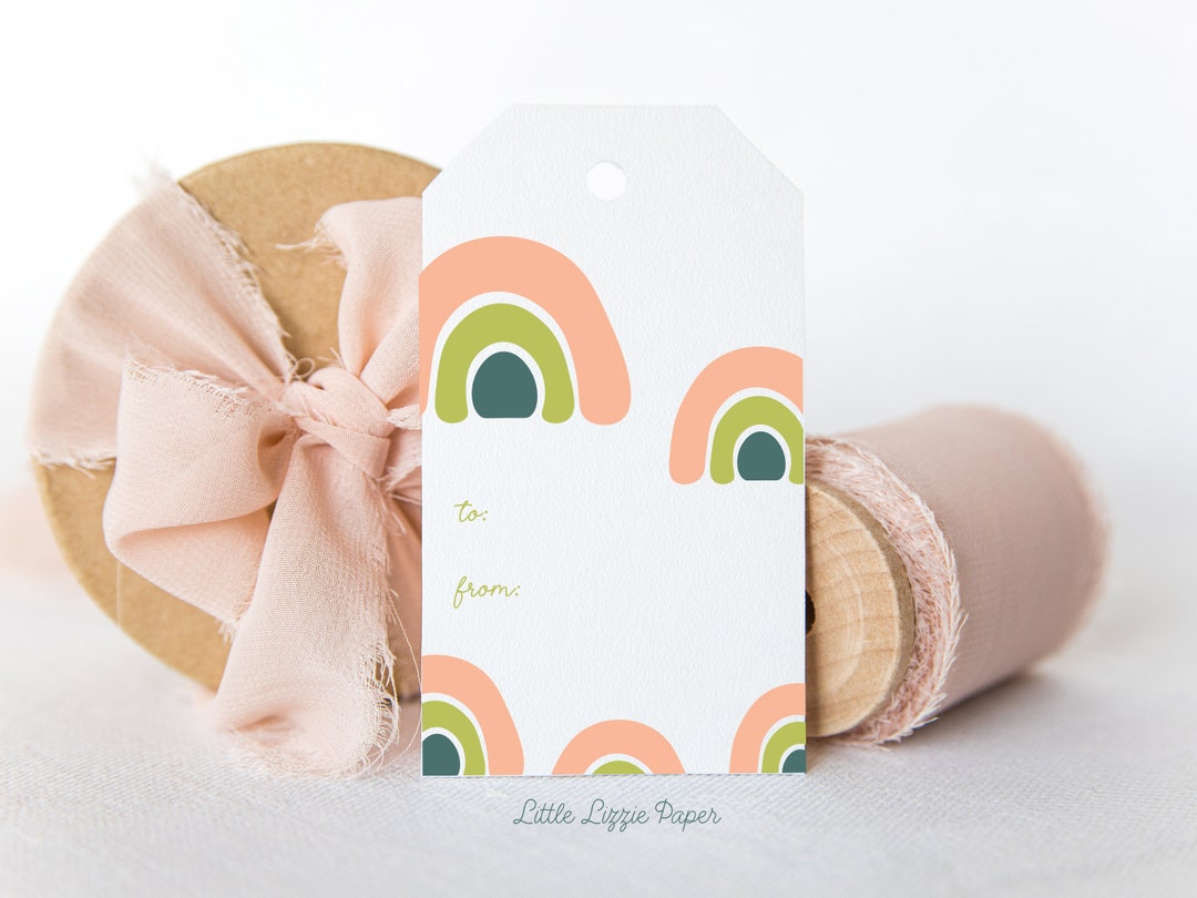 Rainbow Gift Tags – Set of 8 Gift Tags – 2 X 3.5 Gift Tags – Birthday ...