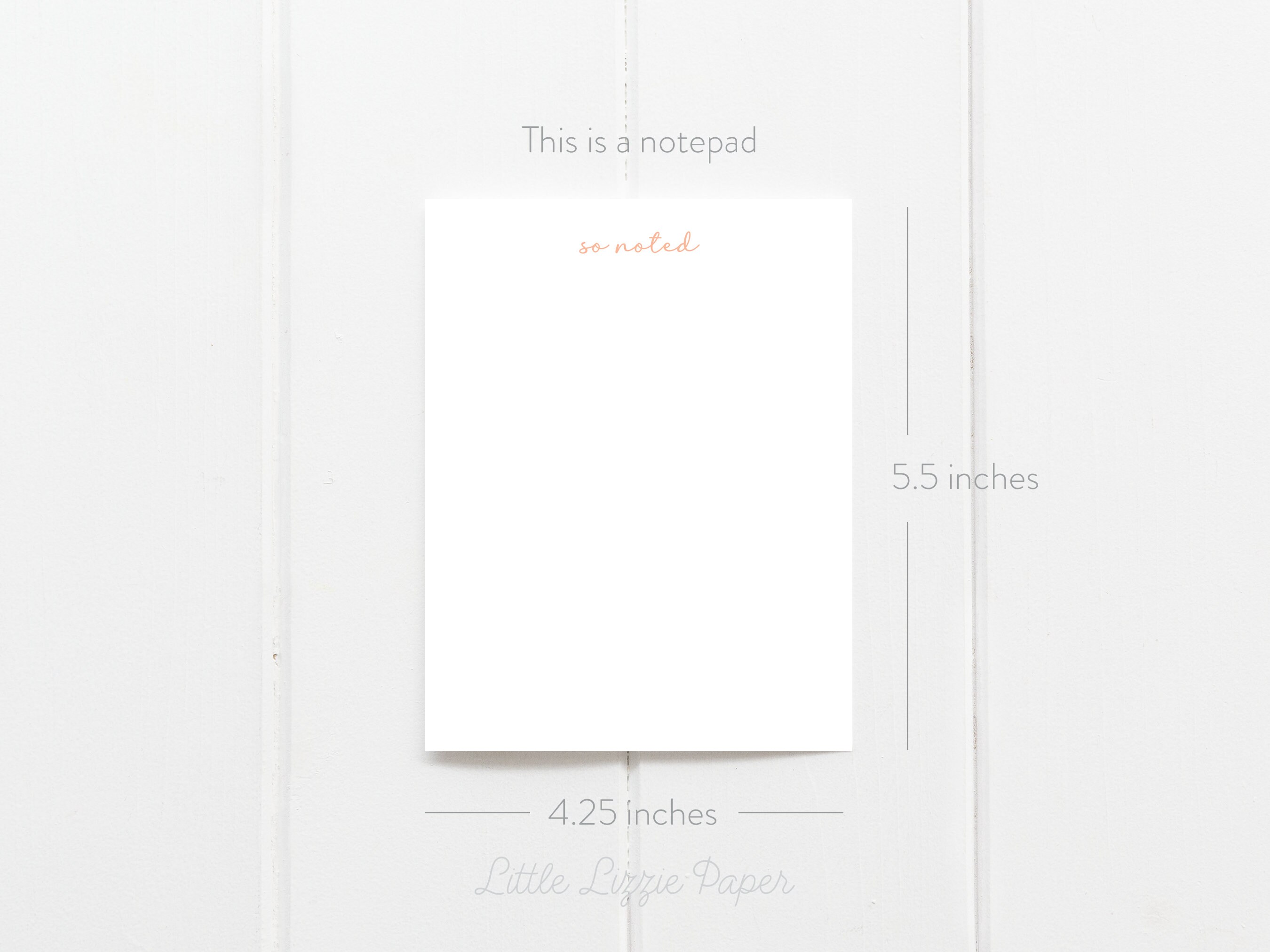 So Noted Notepad 50-sheet Tear-off Notepad, 4.25 X 5.5 Notepad - Etsy