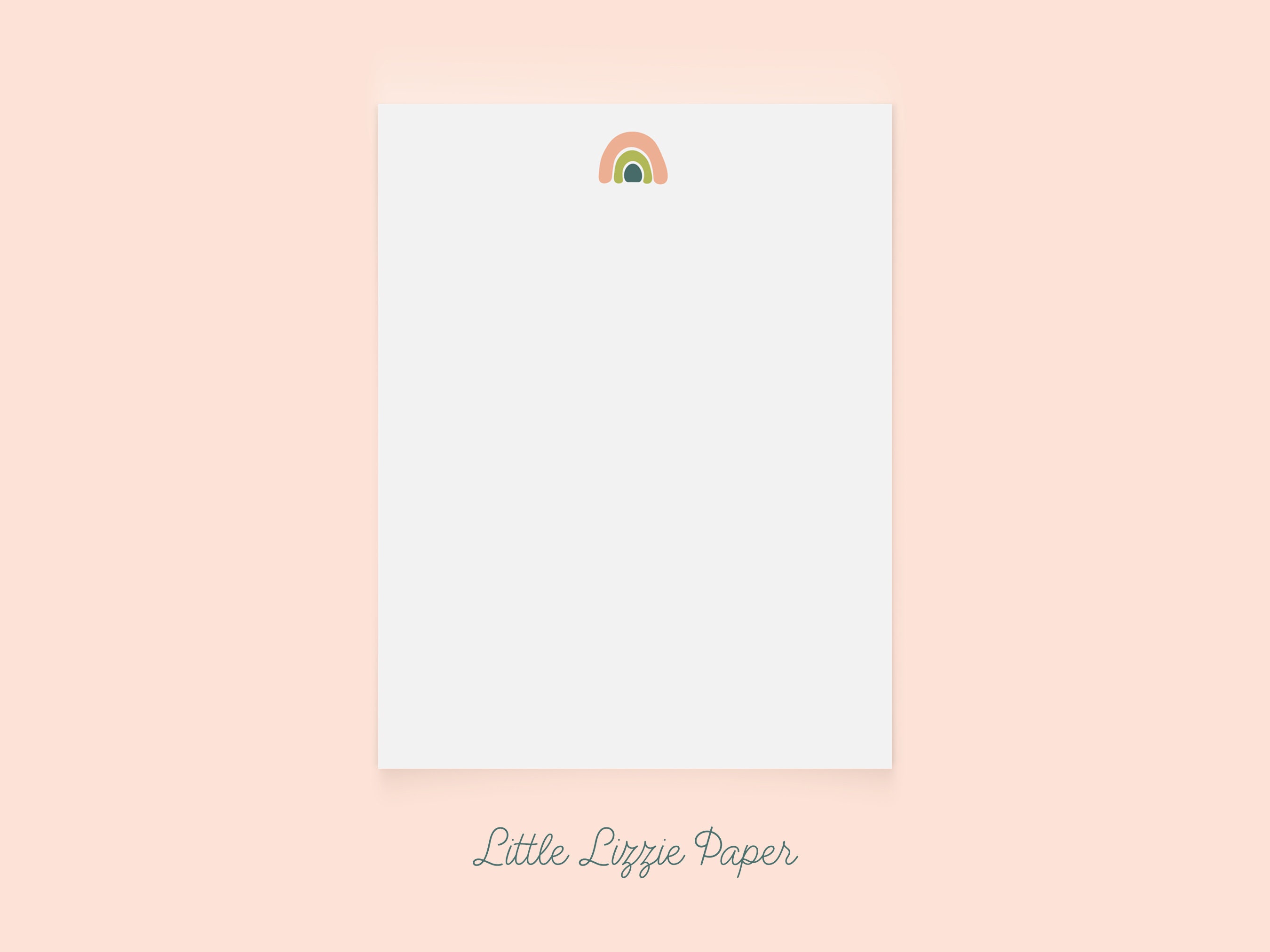 Rainbow Flat Note Card – Friendship Card – Flat 4.25 X 5.5 Note Card ...