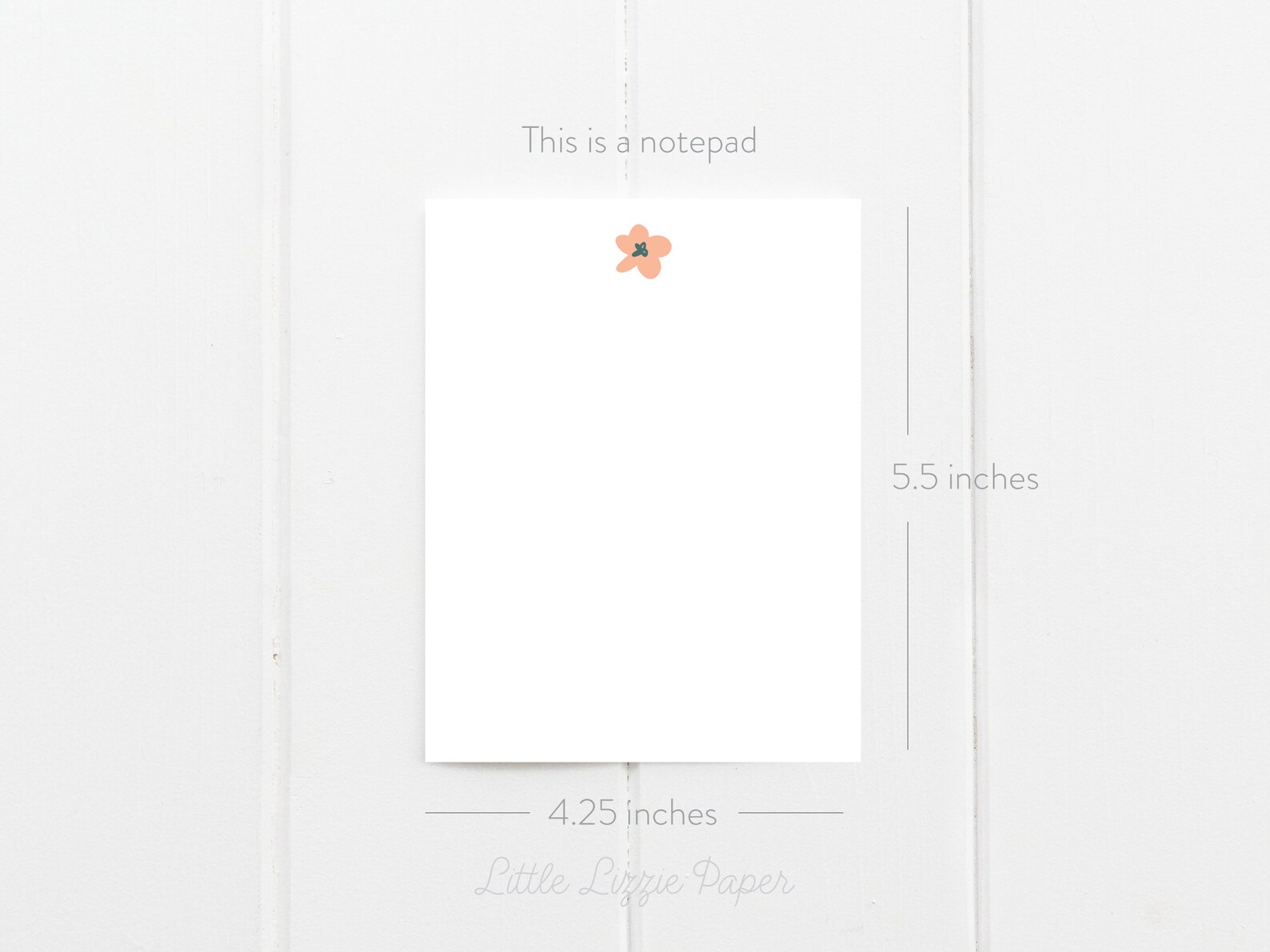 Flower Notepad – 50-sheet Tear-off Notepad, 4.25 X 5.5 Notepad - Etsy