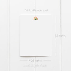 Rainbow Flat Note Card – Friendship Card – Flat 4.25 X 5.5 Note Card ...