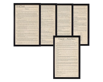 Framed Bill of Rights More Legible Font - Etsy