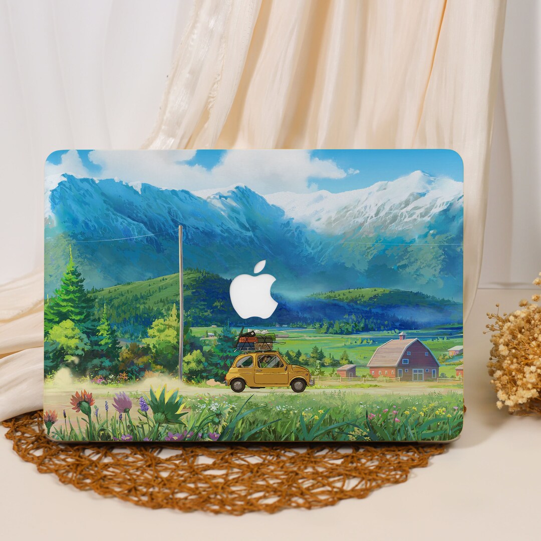 Anime Countryside Custom MacBook Case Name Unique Hard Case Cover for ...