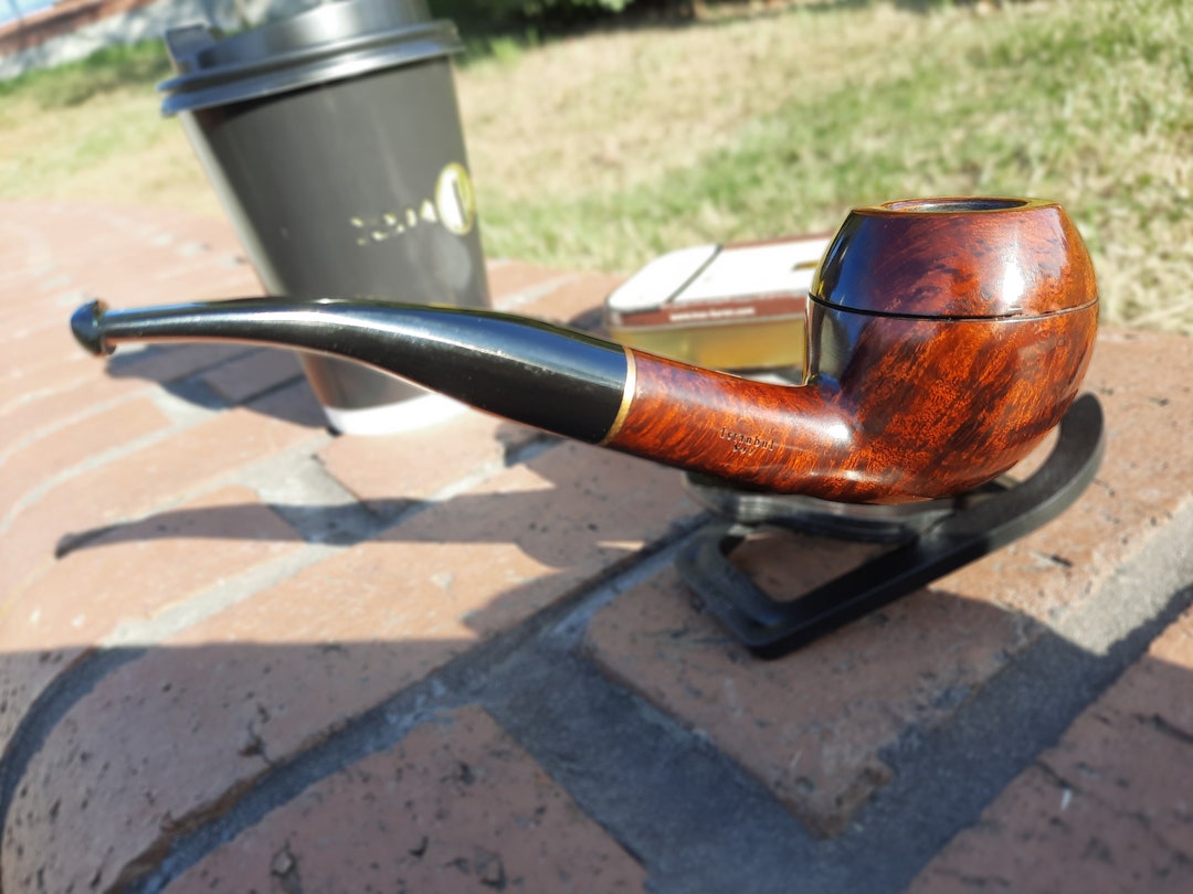 PERSONALIZED Smoking Pipe With Hip Flask Tobacco Pipe Real Briar Pipe ...